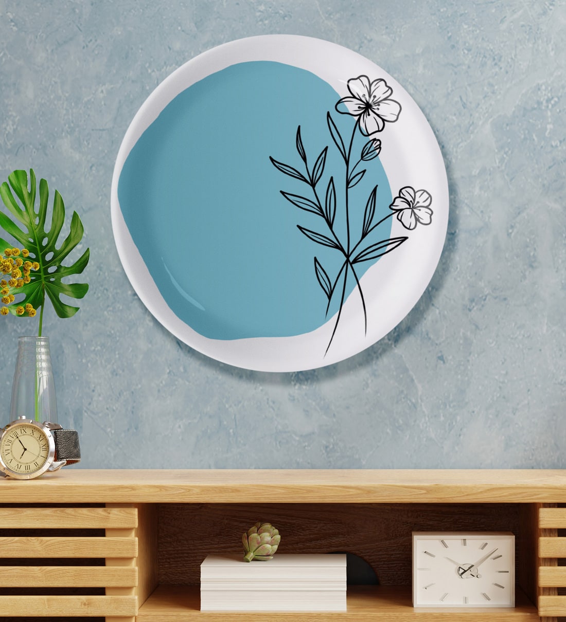 Buy Watercolor Paradise Wall Plate at 35% OFF by NestRoots | Pepperfry
