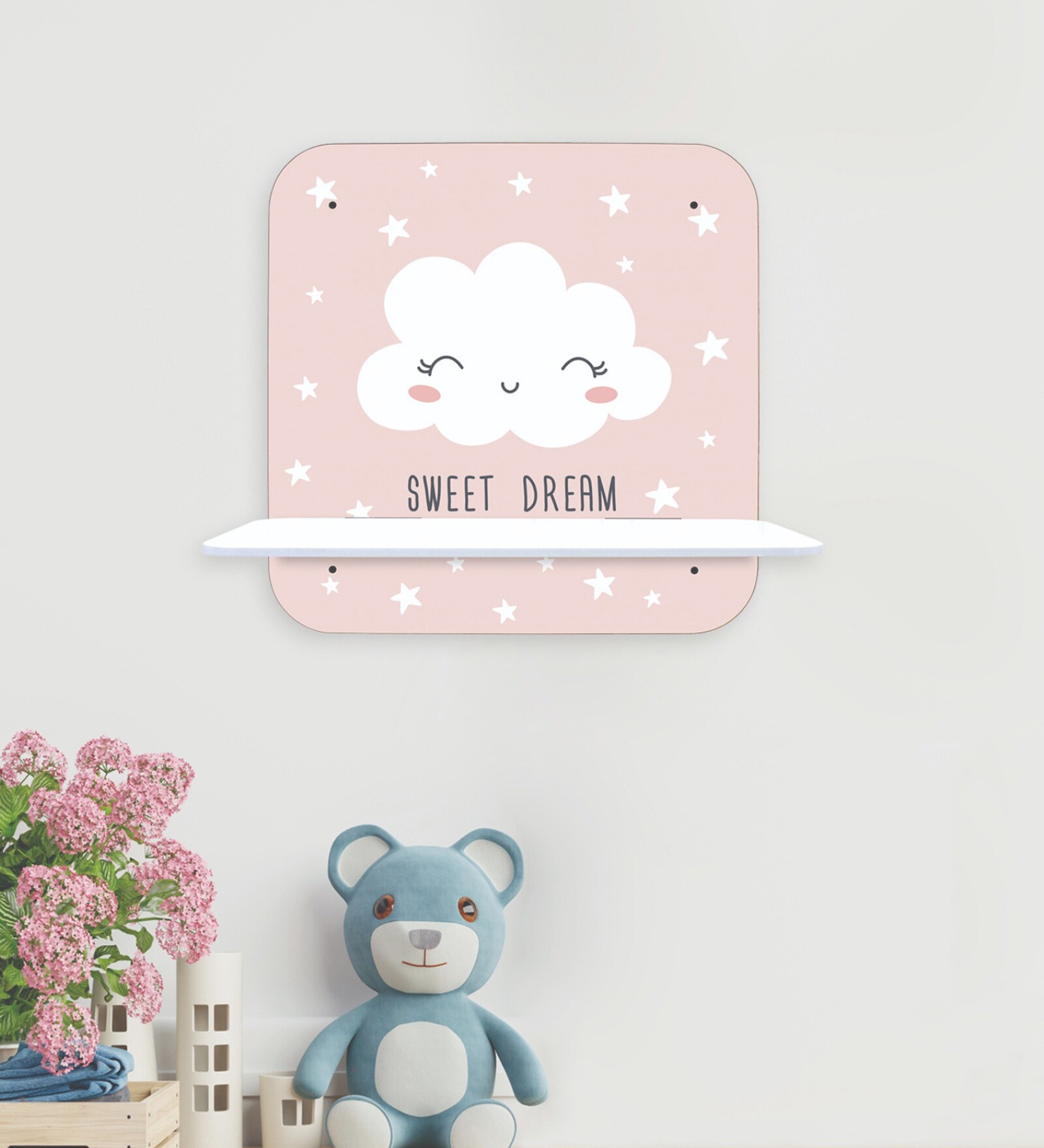 Buy Mdf Cloud Wall Shelf at 11% OFF by Random | Pepperfry