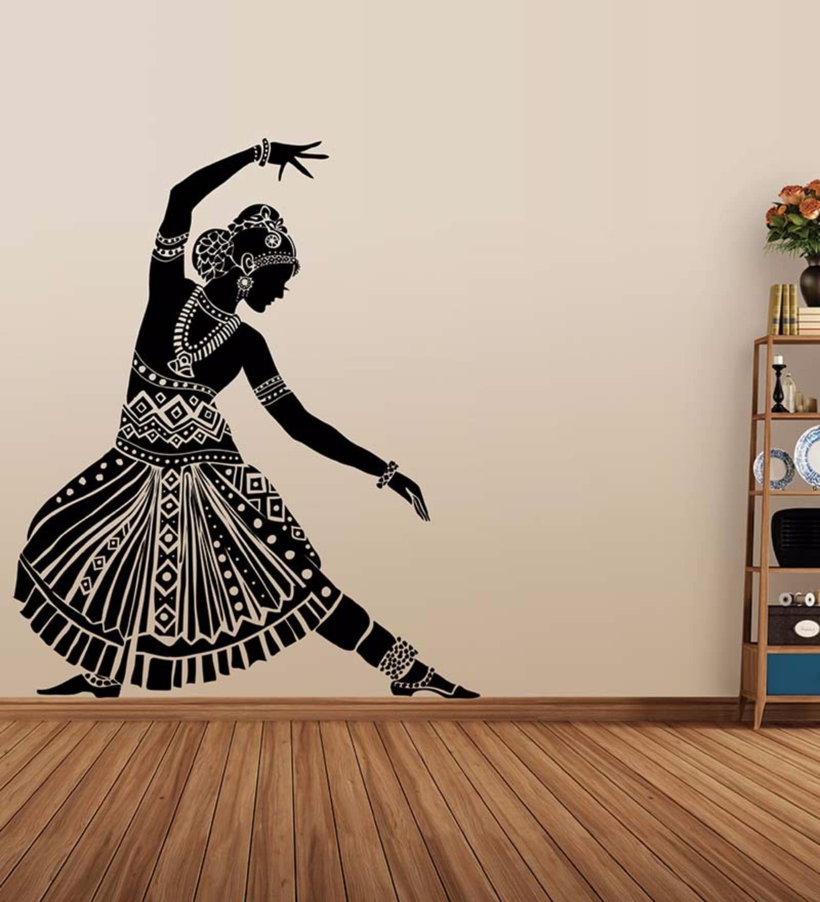Buy Vinyl Indian Dancing Silhouette Wall Sticker by Wallskin Online ...