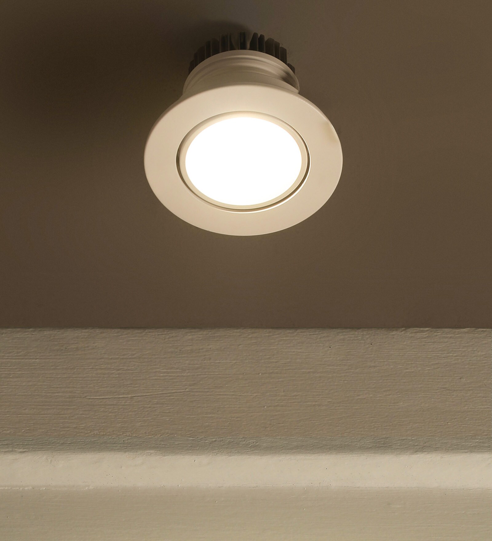 Buy Warm White 6 Watts LED Aluminium Round Panel Down Light by Learc ...