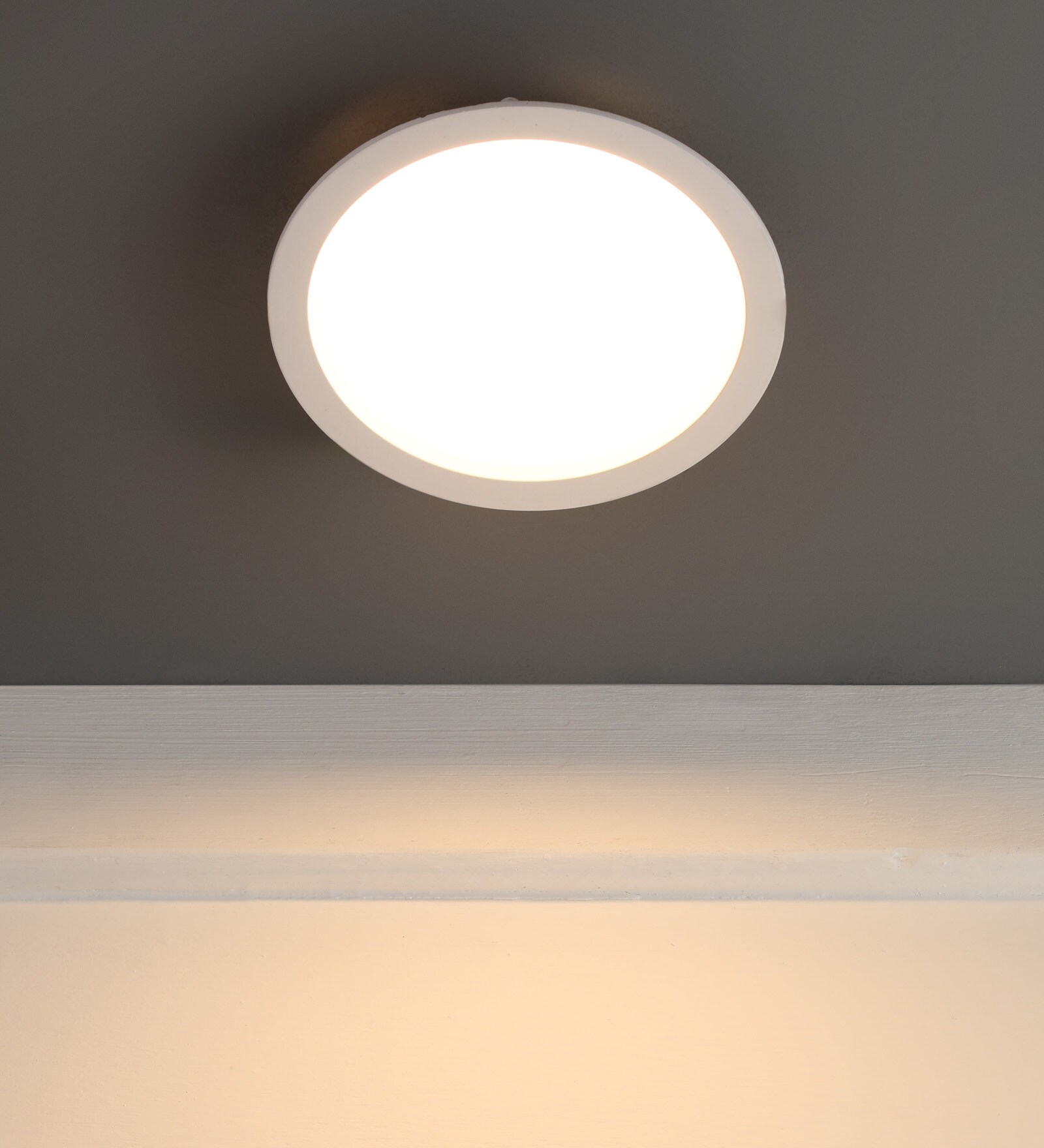 Buy Warm White 12 Watts LED Aluminium Round Panel Light by Learc LED ...
