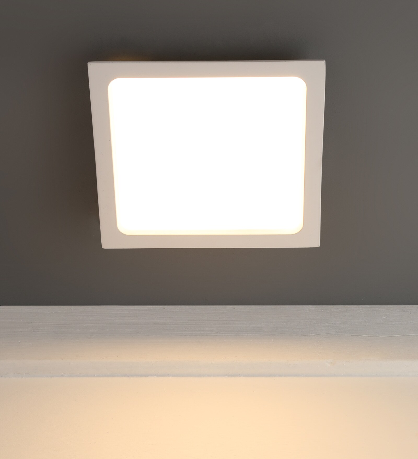 Buy Warm White 18 Watts LED Aluminium Square Panel Light by Learc LED ...