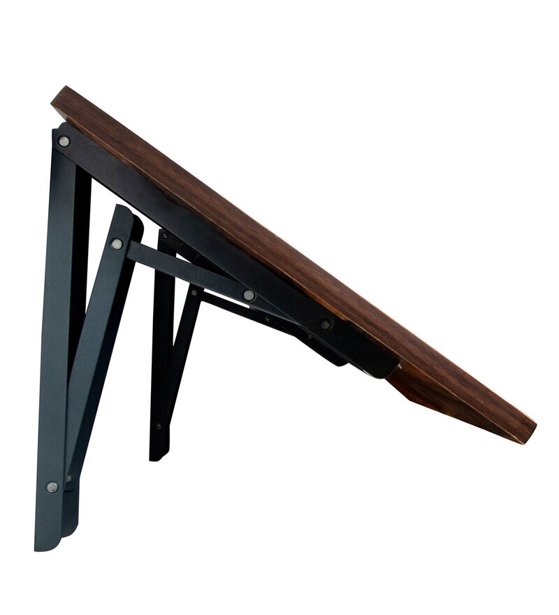 Buy Bruno Wall Mounted Table in Brown Finish by Muren Online - Wall ...