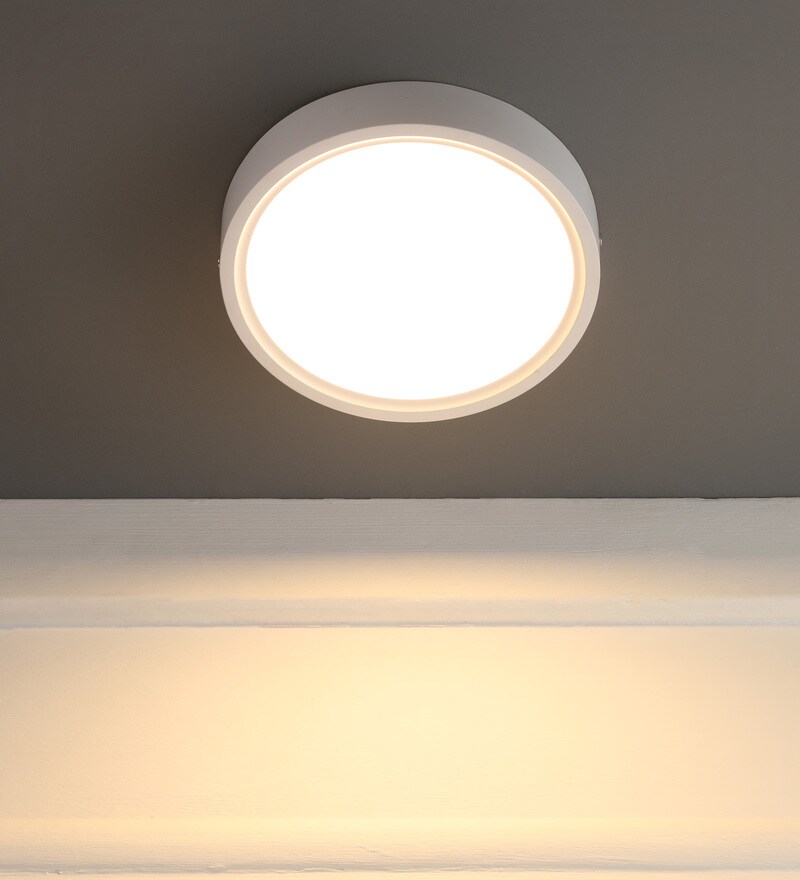 Buy Warm White 18 Watts Led Aluminium Round Panel Light By Learc Led ...