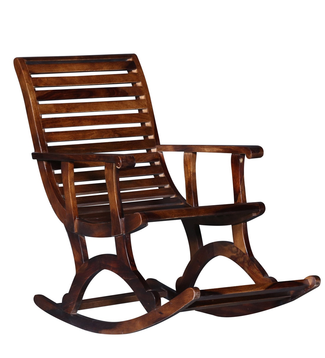 Buy Wellesley Solid Wood Rocking Chair In Provincial Teak Finish By ...