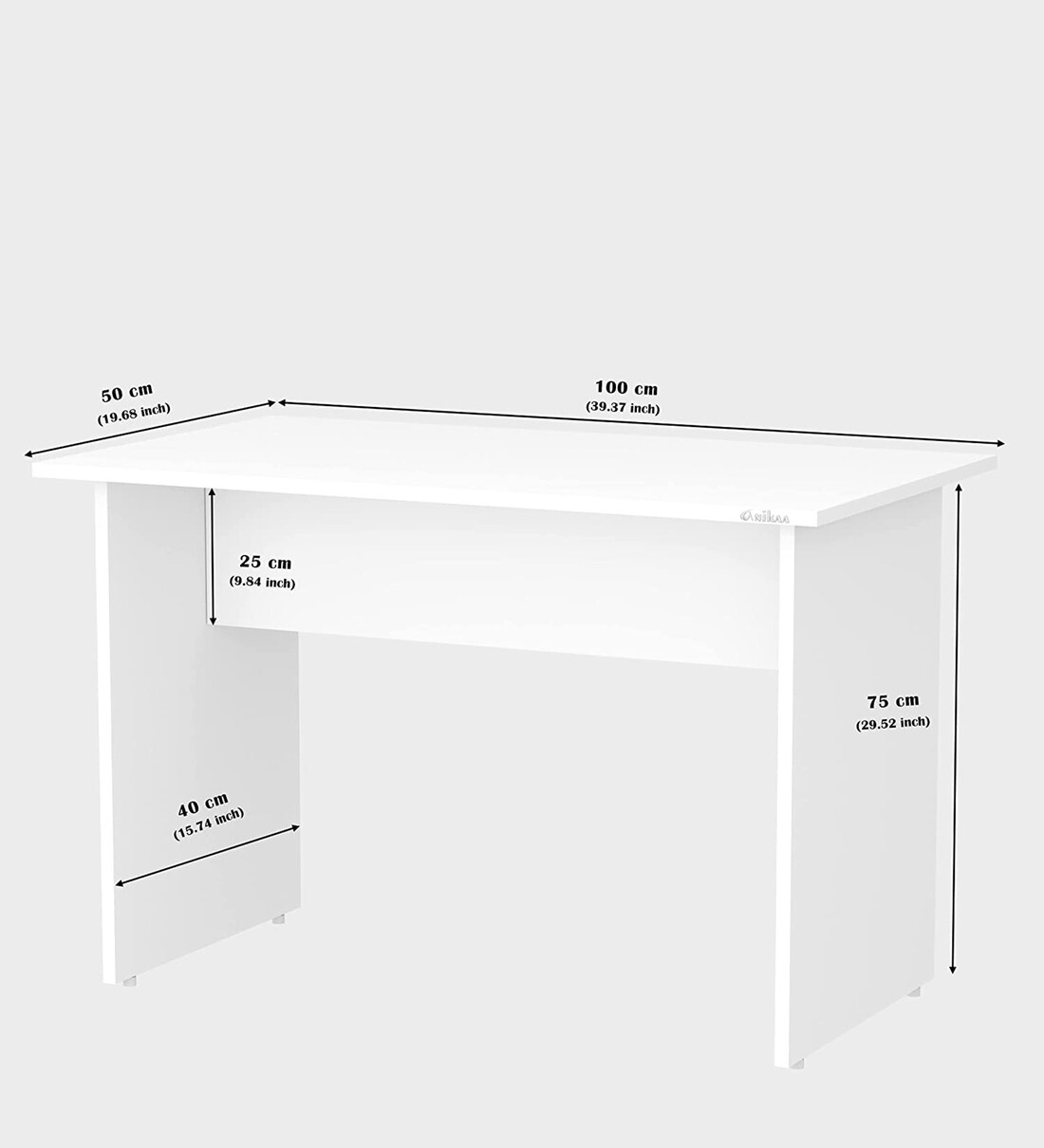 Buy Weston Writing Table in White Finish by Anikaa Online - Modern ...
