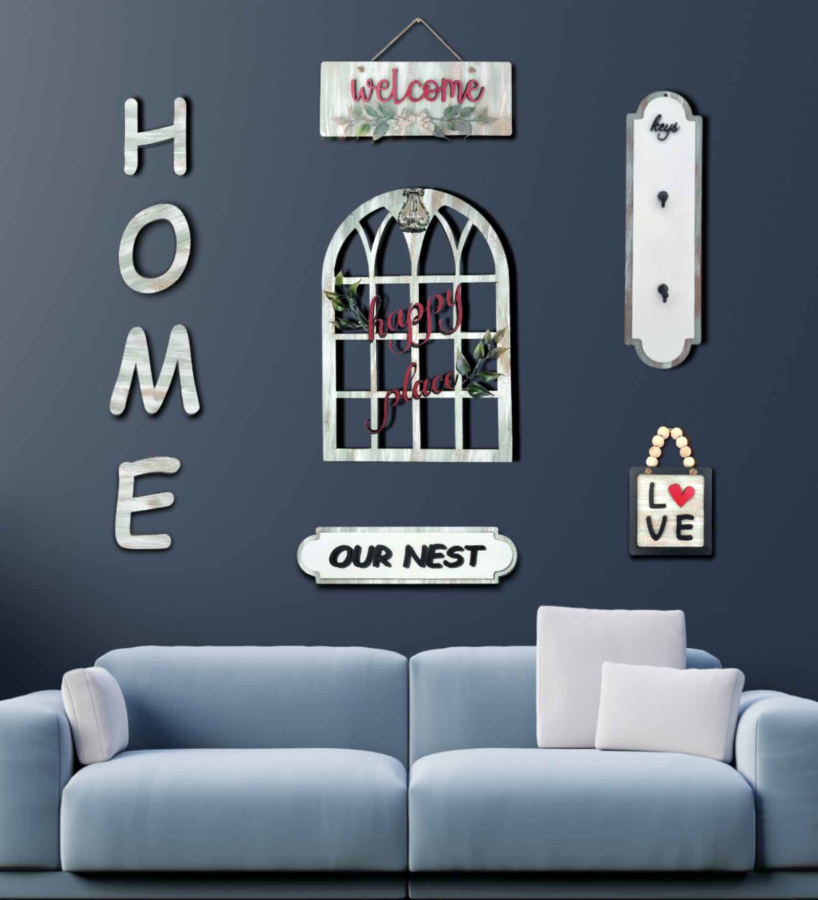 Buy Welcome Home Multicolor Wooden Wall Art at 42% OFF by Chalk My ...