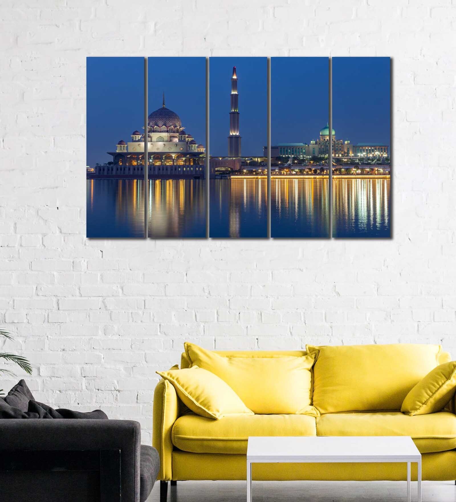 Buy WENS Putra Mosque Islamic MDF Art Panel Set of 5 at 17% OFF by Wens ...