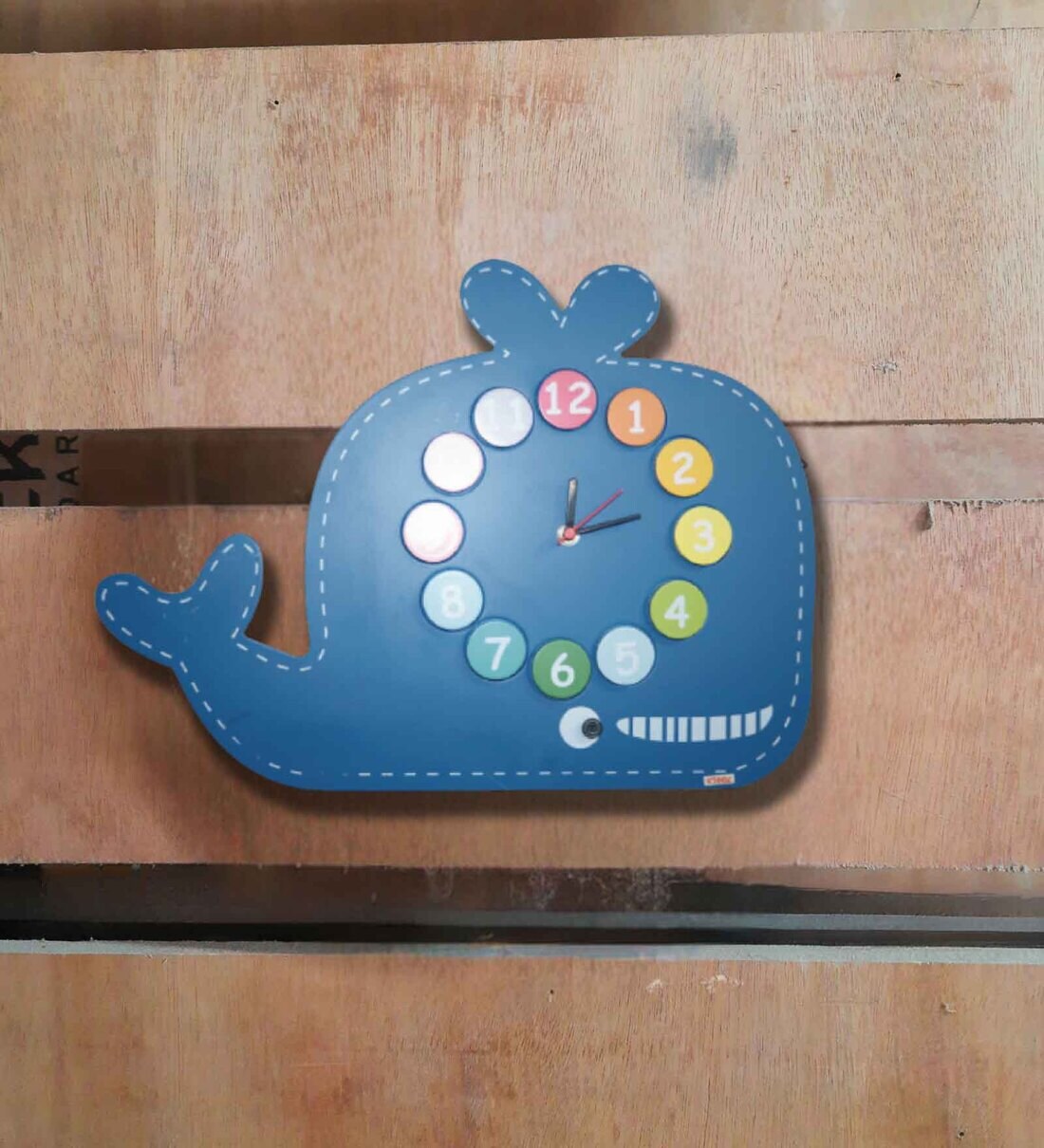 Buy Whale Blue Engineered Wood Kids Wall Clock at 15% OFF by Kidoz ...