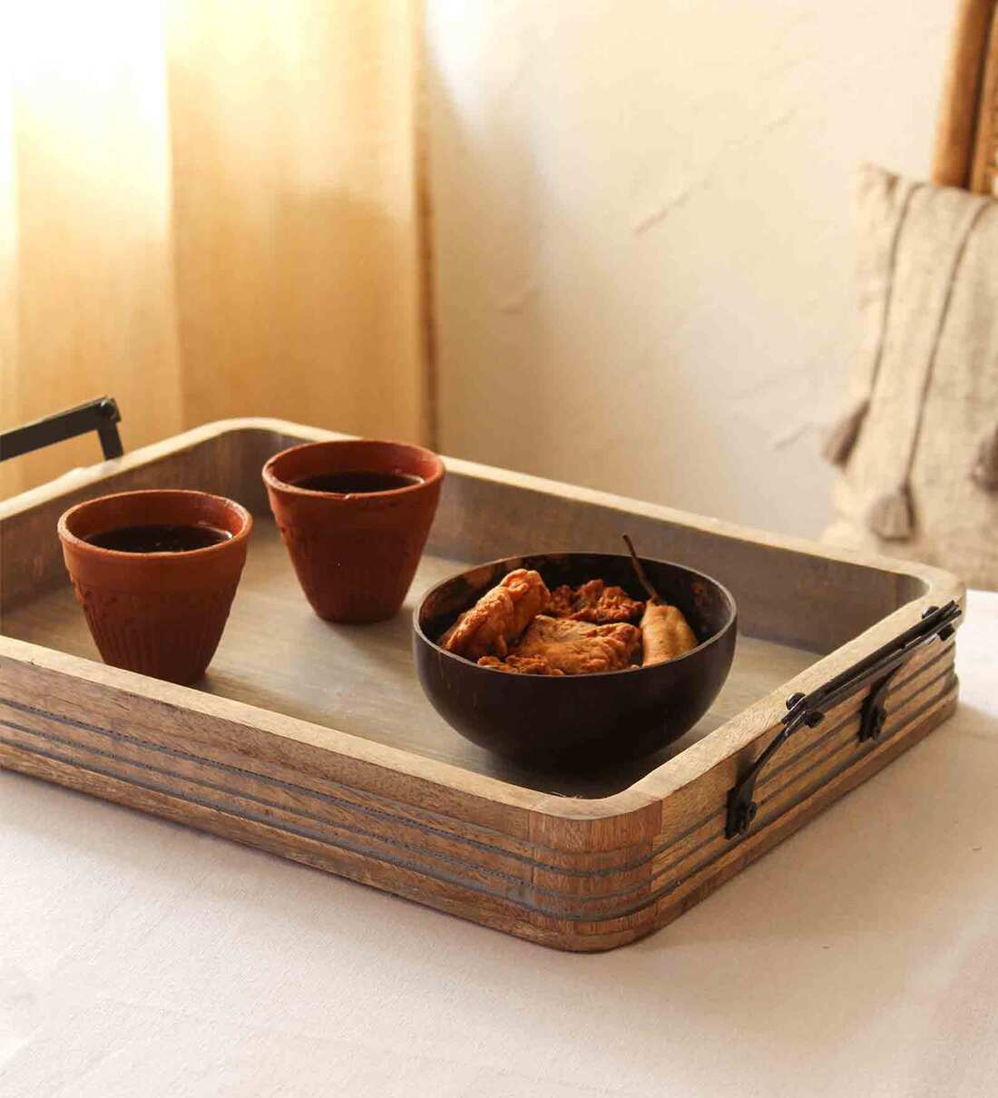 Buy White Wood 1 Tray by House This at 11% OFF by House This | Pepperfry