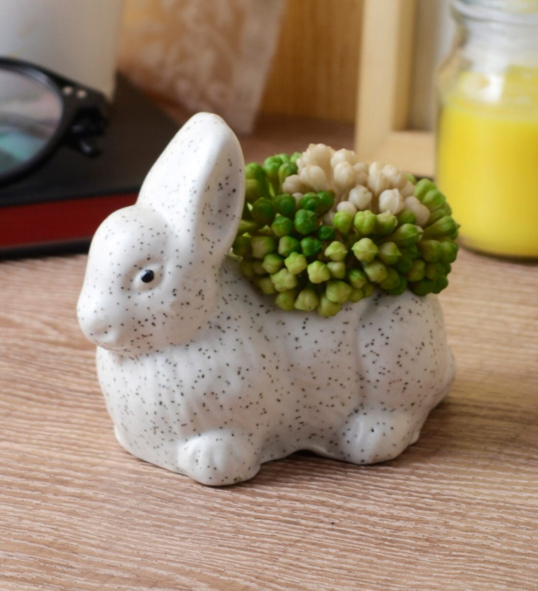 Buy White Ceramic Rabbit Pot By Gaia at 40% OFF by Gaia | Pepperfry