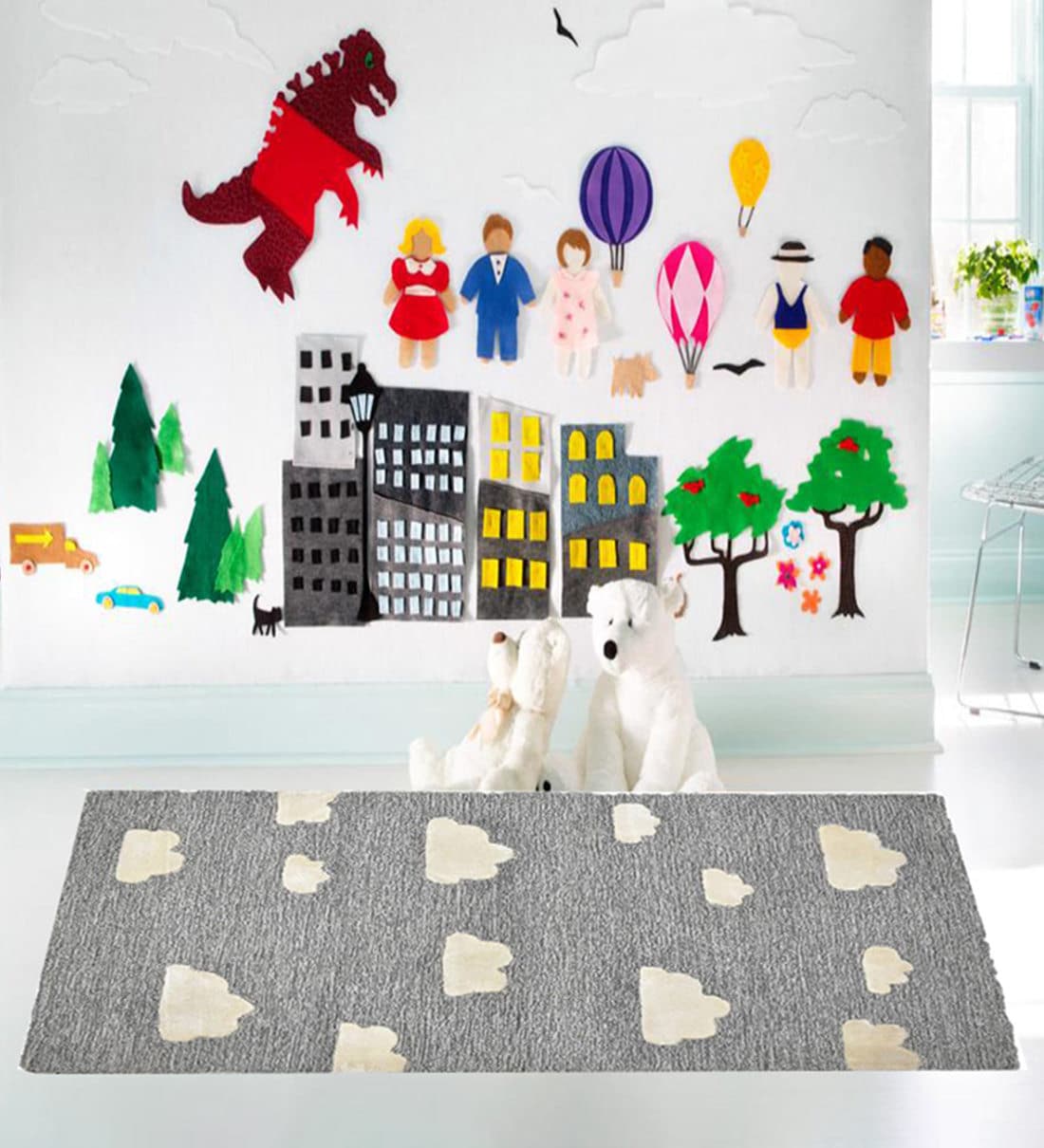 Buy white cloud carpet in Grey Colour by Homitecture at 19% OFF by ...