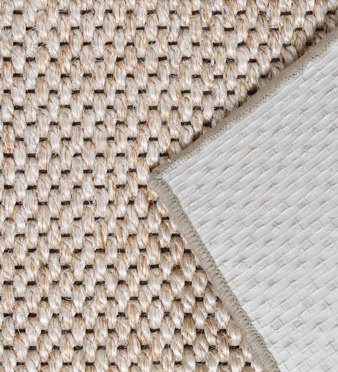 Buy White Sisal Solid 6 X 9 Feet Machine Made Carpet By The Rug Atelier ...