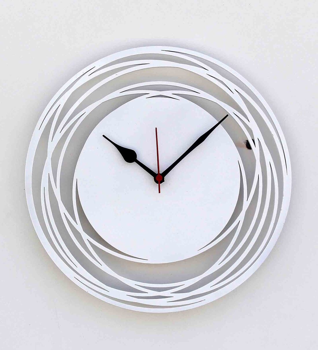Buy White MDF 12in Wall Clock By Craftter Online - Modern Wall Clocks ...