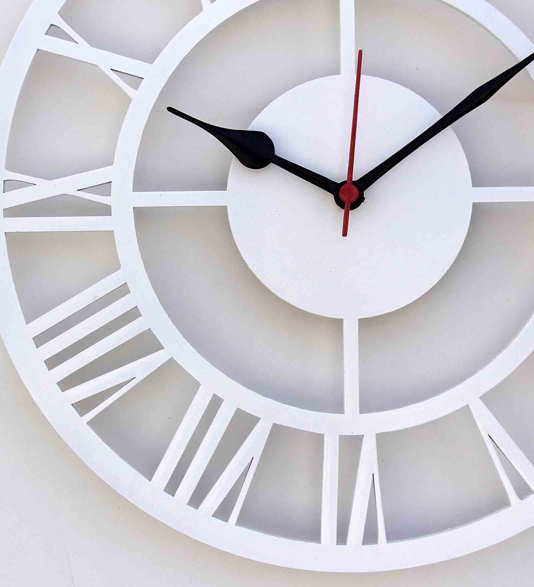 Buy White MDF 12in Wall Clock By Craftter Online - Modern Wall Clocks ...