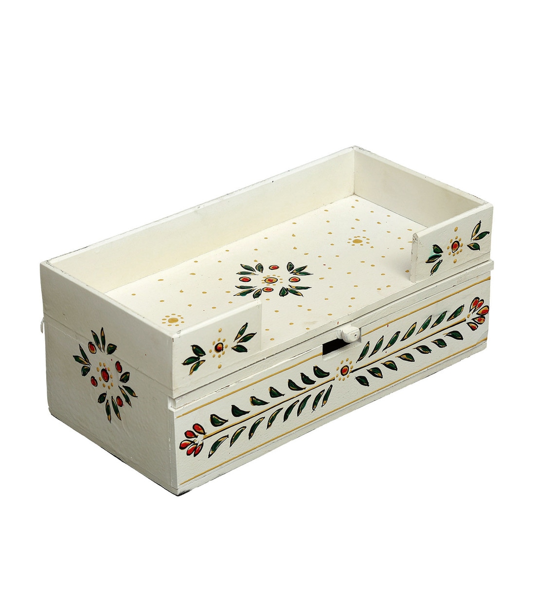 Buy White Pine Wood Pooja Mandir Without Door By D Dass Online - Pooja ...