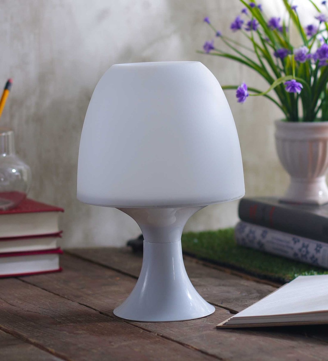 Buy White Biodegradable Plastic Table Lamp by Sehaz Artworks Online ...