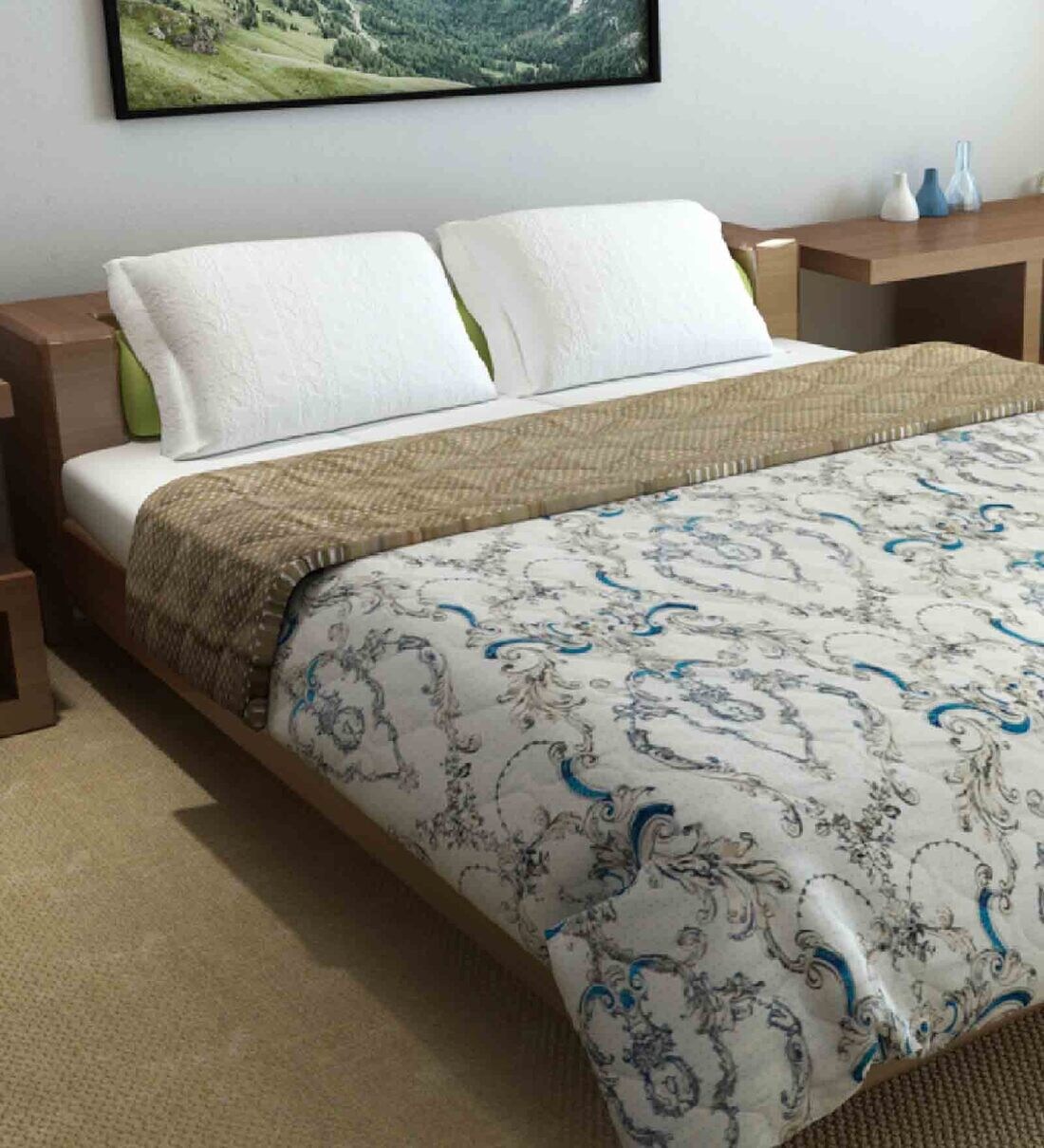 Buy White Polyester 150 Mild Winter Double Bed Comforter at 78% OFF by ...