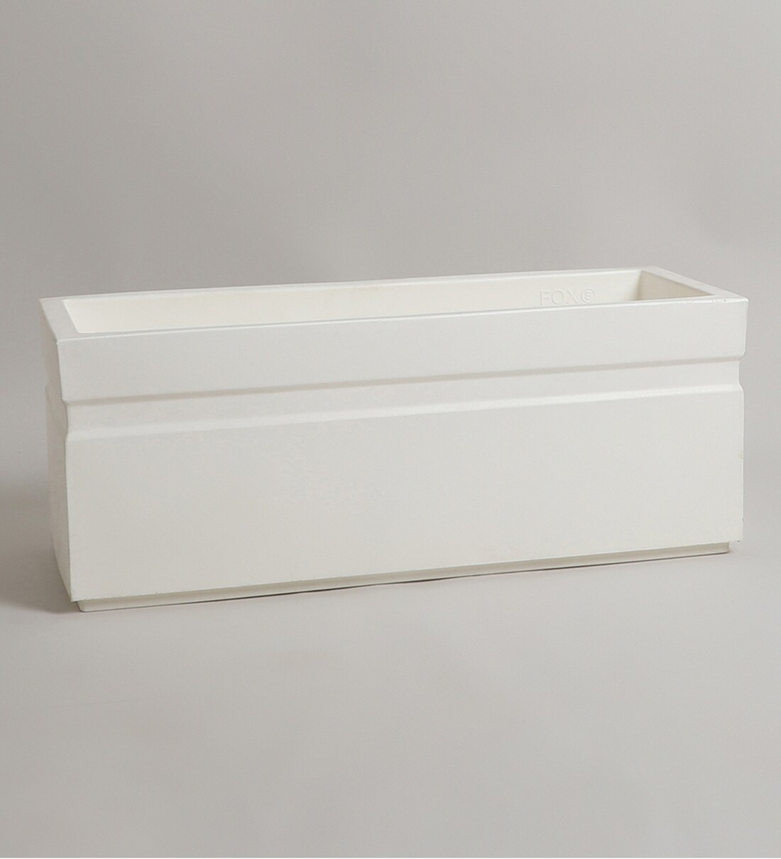 Buy White Polymer 36 Inch Rectangular Planter by Yuccabe Italia Online ...