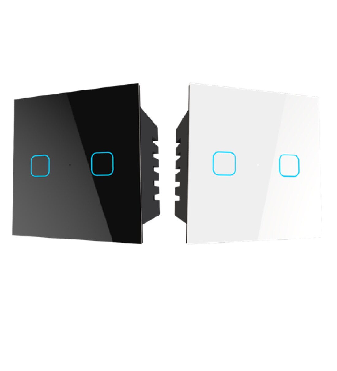 Buy White Smart Touch Switch 2 Gang 15A By Kamonk Online - Smart Bulbs - Smart Lights - Lamps ...