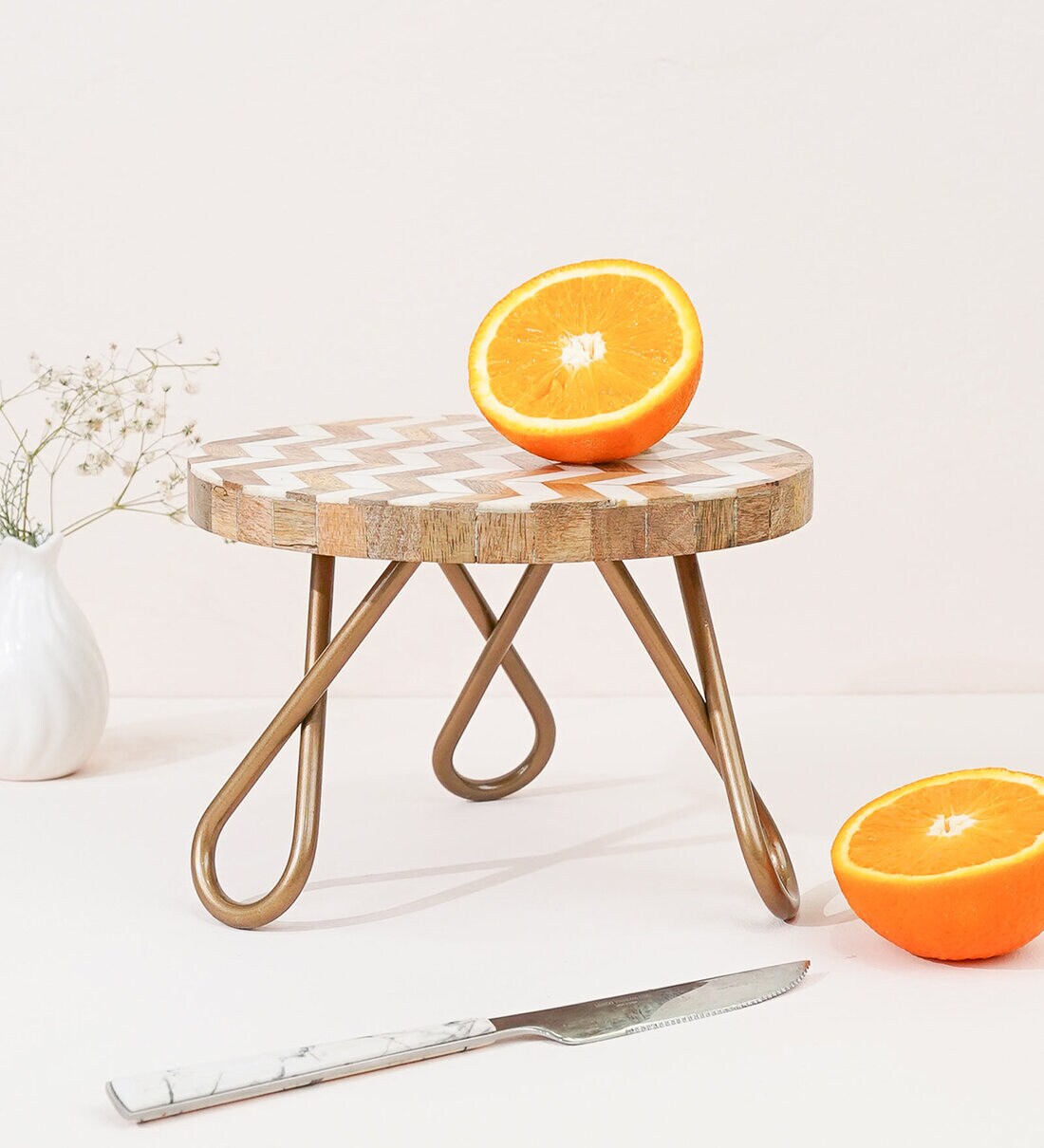 Buy Zic Zac Brown & White MDF & Metal Cake Stand at 36% OFF by ...