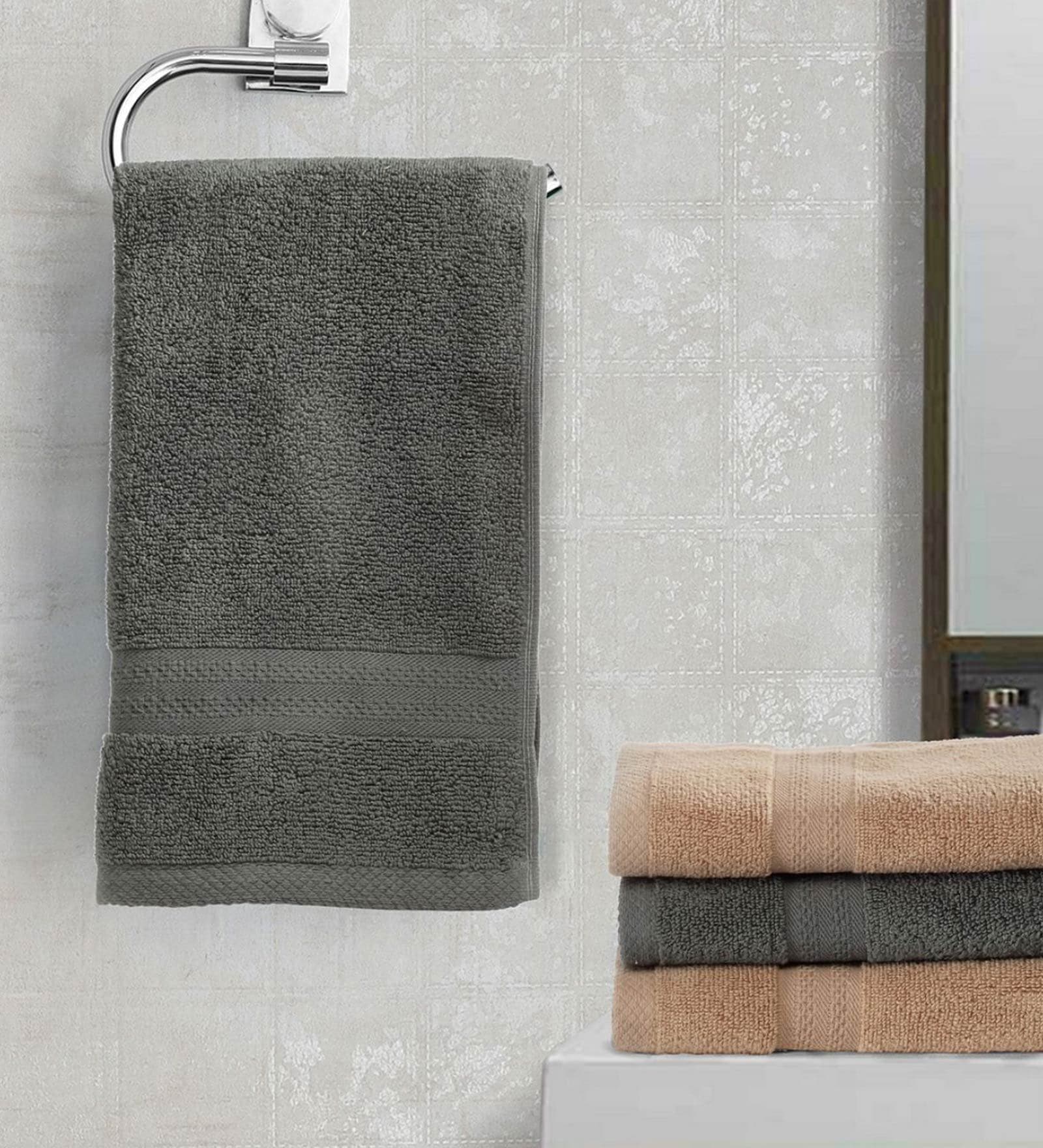 Buy Multicolor Cotton 480 GSM Set of 4 Hand Towels by Bianca at 100% ...