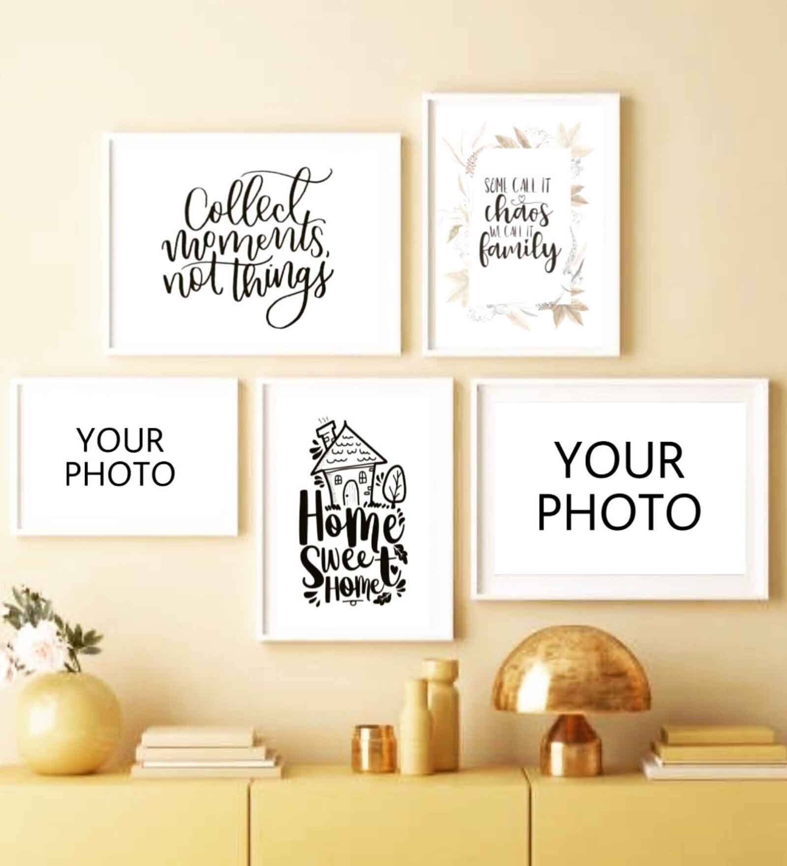 Buy Knack White Wood & MDF Framed Art Print Set of 5 at 20% OFF by Hang ...