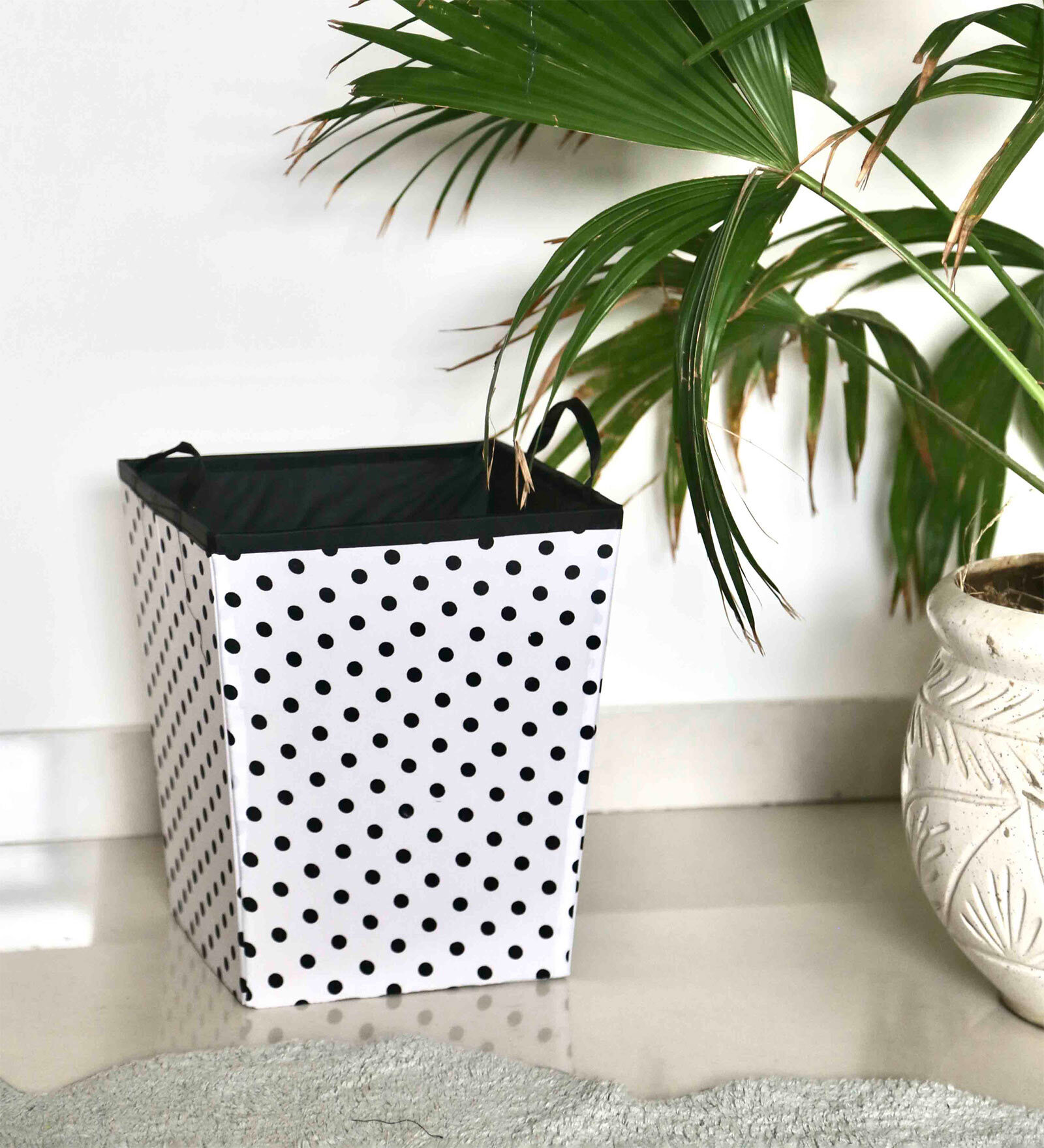 Buy White 20 Ltr MDF and Polyester Laundry Basket at 77% OFF by My gift ...