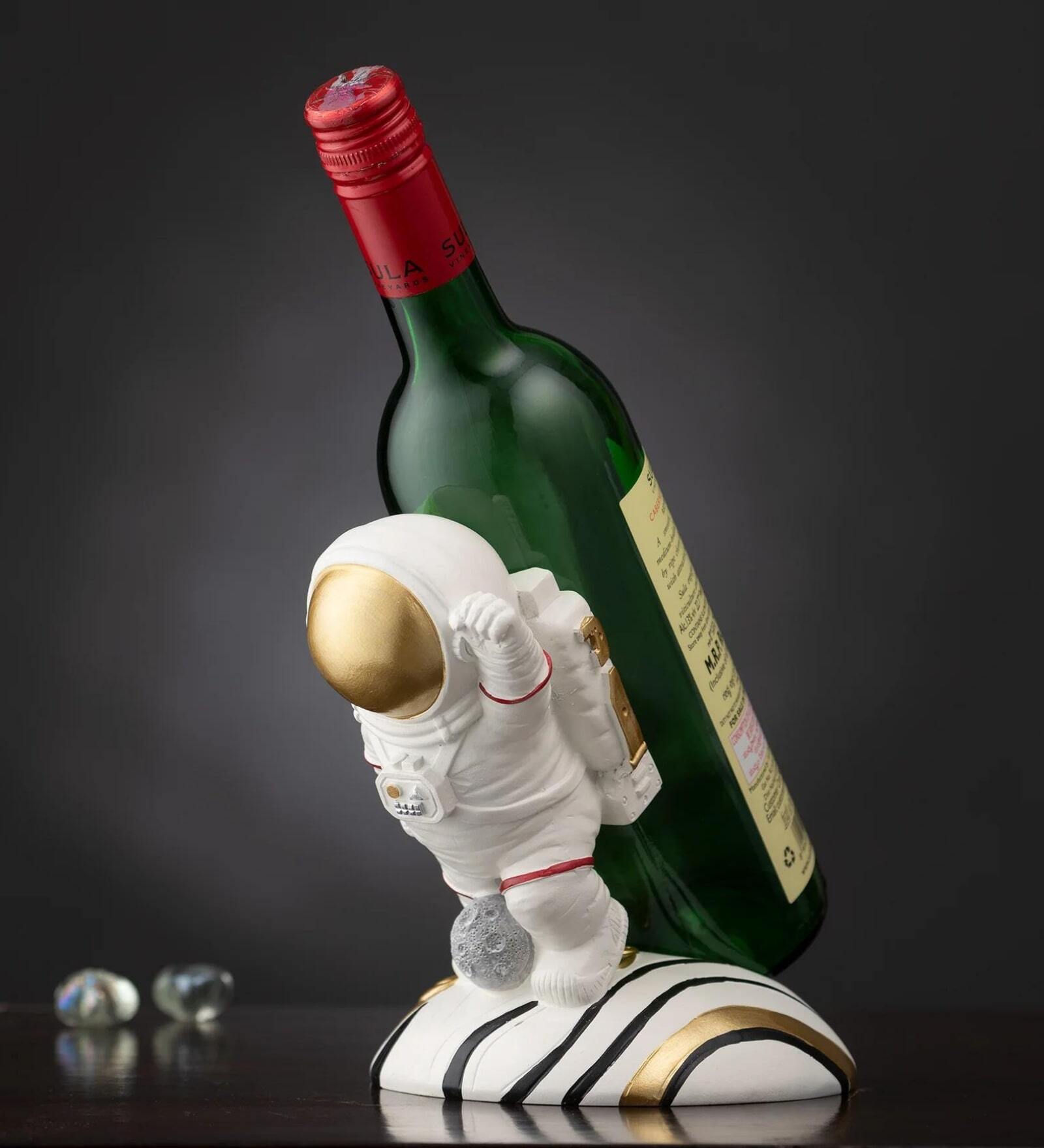 Buy White And Gold Resin The Benevolent Rider of The Space Astronaut ...