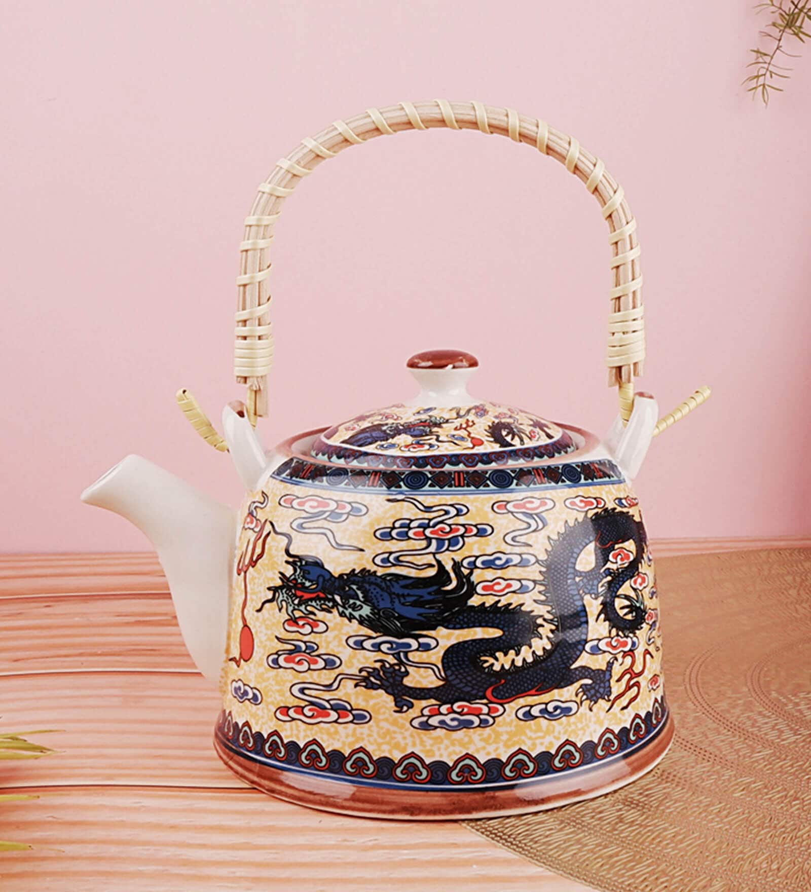 Buy Everett 800ml Multicolour Ceramic Tea Pot at 62% OFF by The White ...