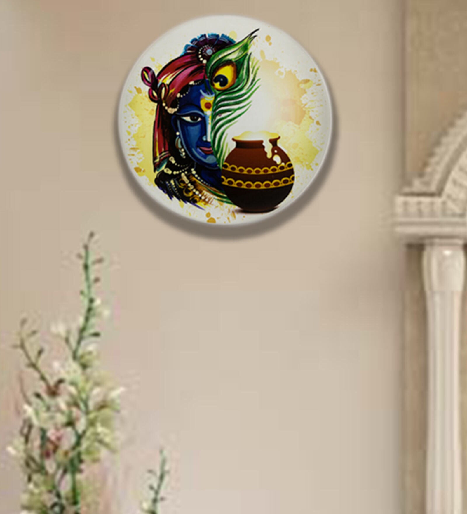 Buy White Ceramic Lawley Decorative Wall Plate at 25% OFF by Crafted ...