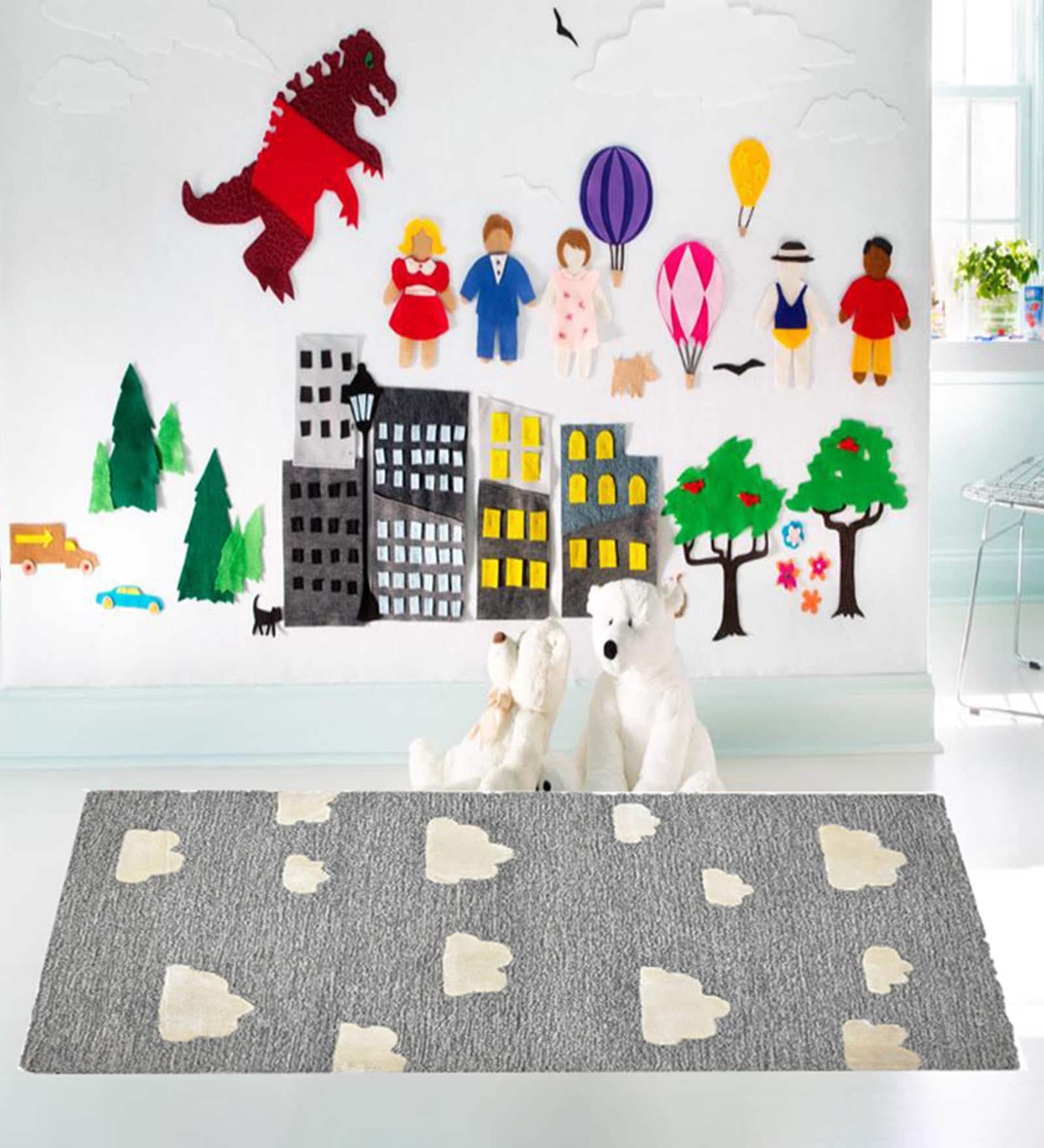 Buy white cloud carpet in Grey Colour by Homitecture at 19% OFF by ...