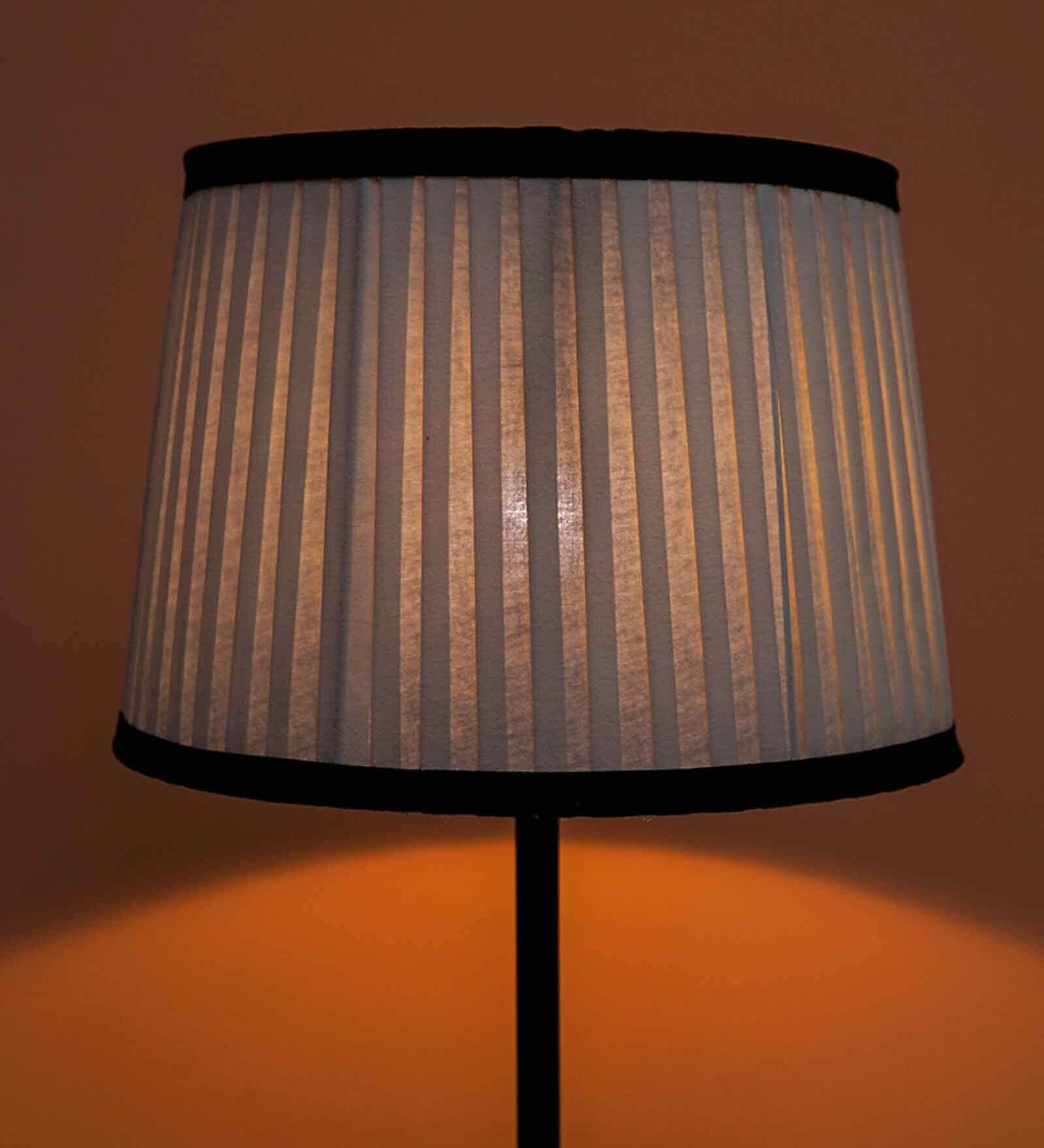 Buy Shady White Fabric Pleated Lampshade at 51% OFF by PineCraft ...