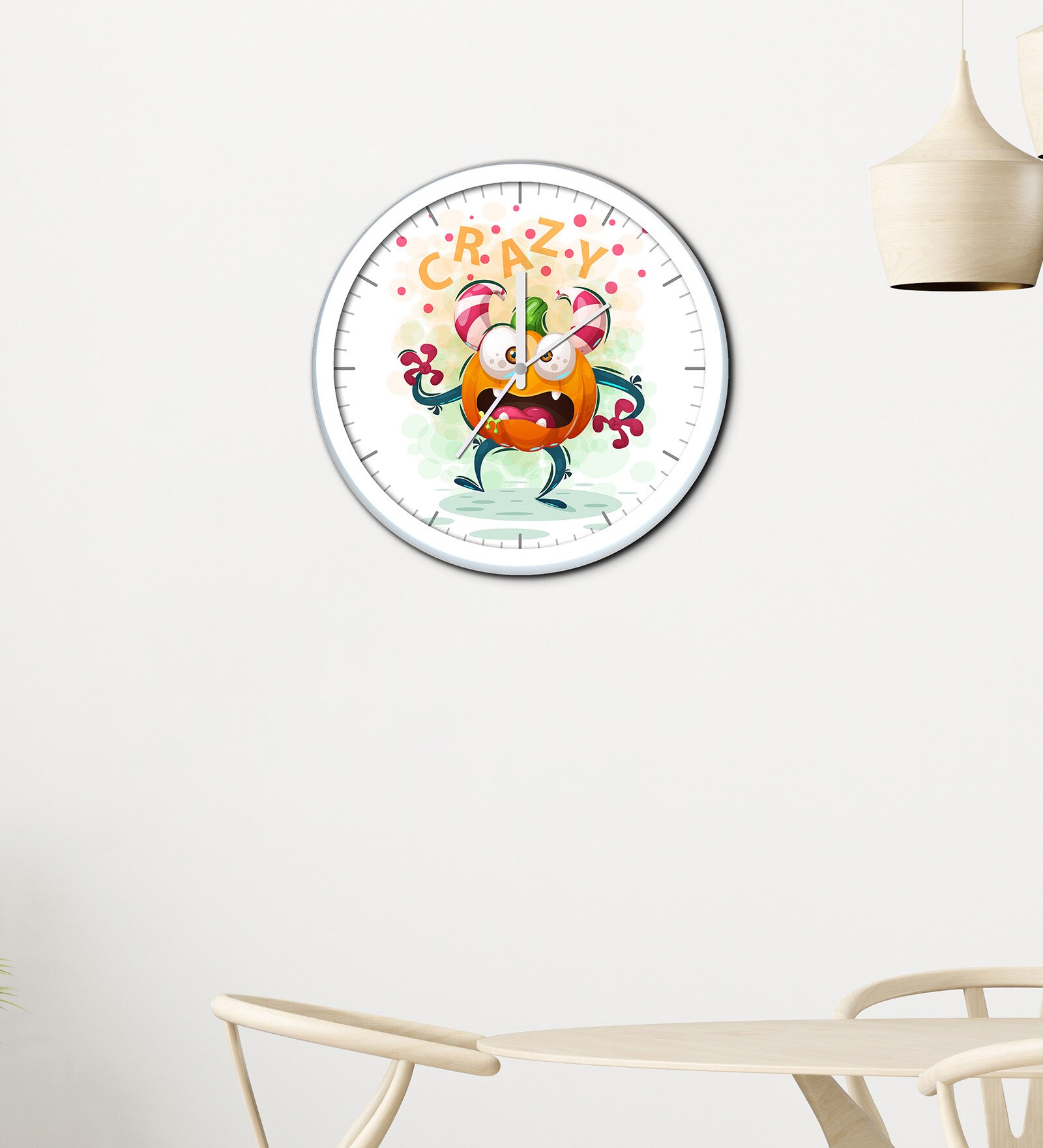 Buy White Crazy Cartoon Kids Wall Clock by Wens at 21% OFF by Wens ...
