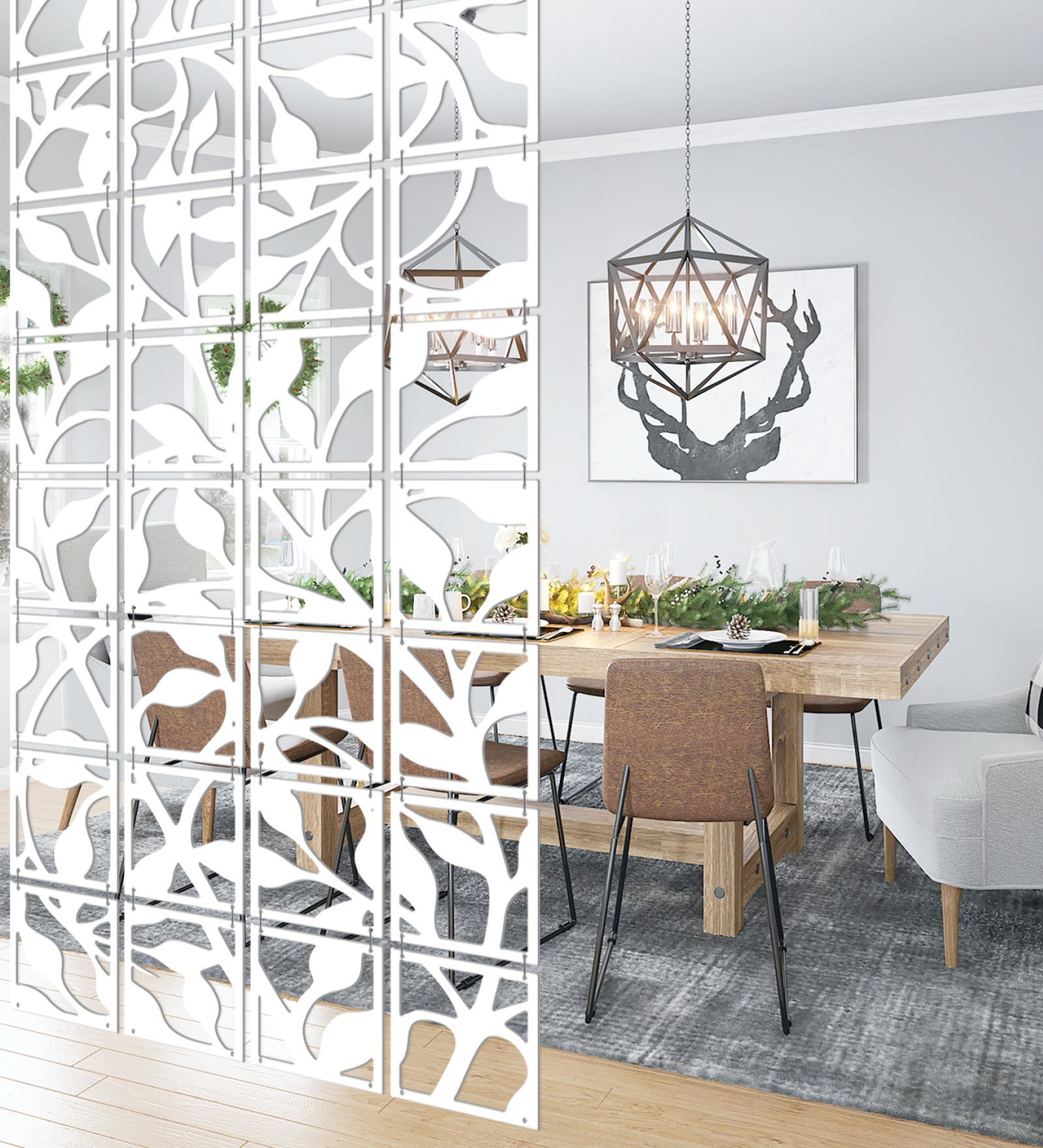 Buy White Engineered Wood Divider Panel by Random at 11% OFF by Random ...