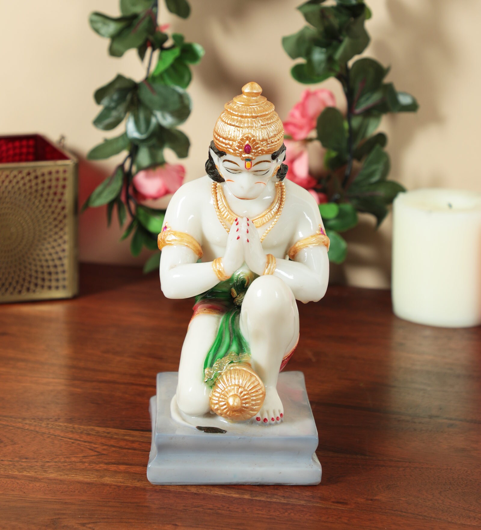 Buy White fiber Hanuman Idol by Madg Online - Hanuman - Religious Idols ...
