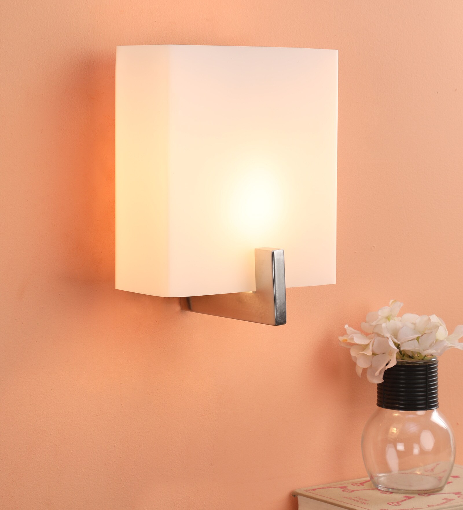 Buy White Glass Wall Sconces By Learc Designer Lighting at 13% OFF by ...