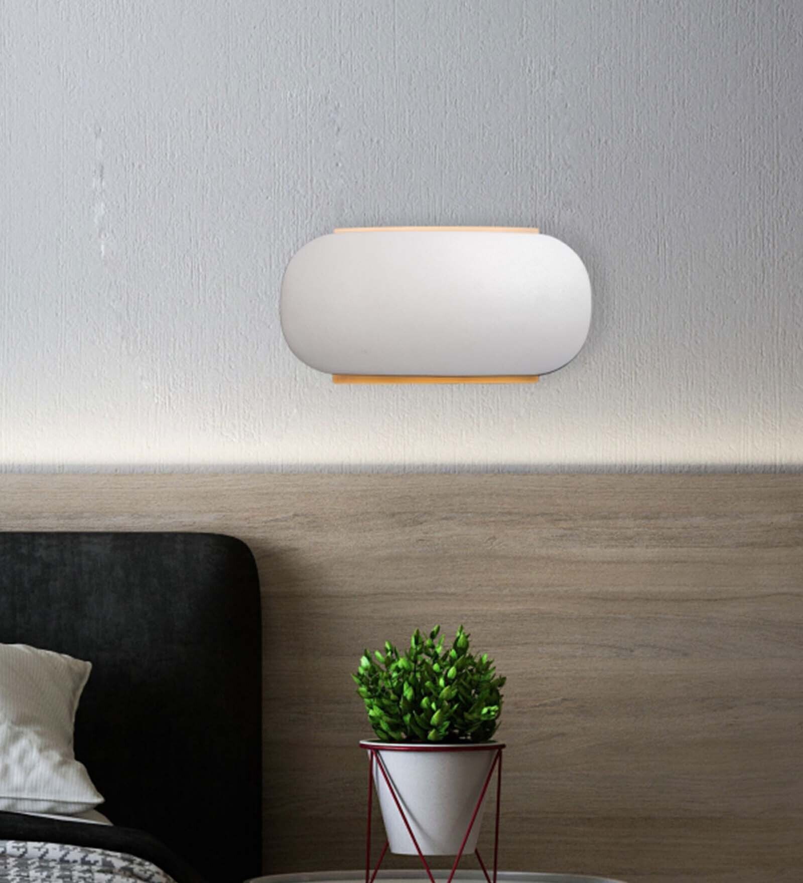 Buy Fellida White Glass LED Wall Lights by Luce at 49% OFF by Luce ...