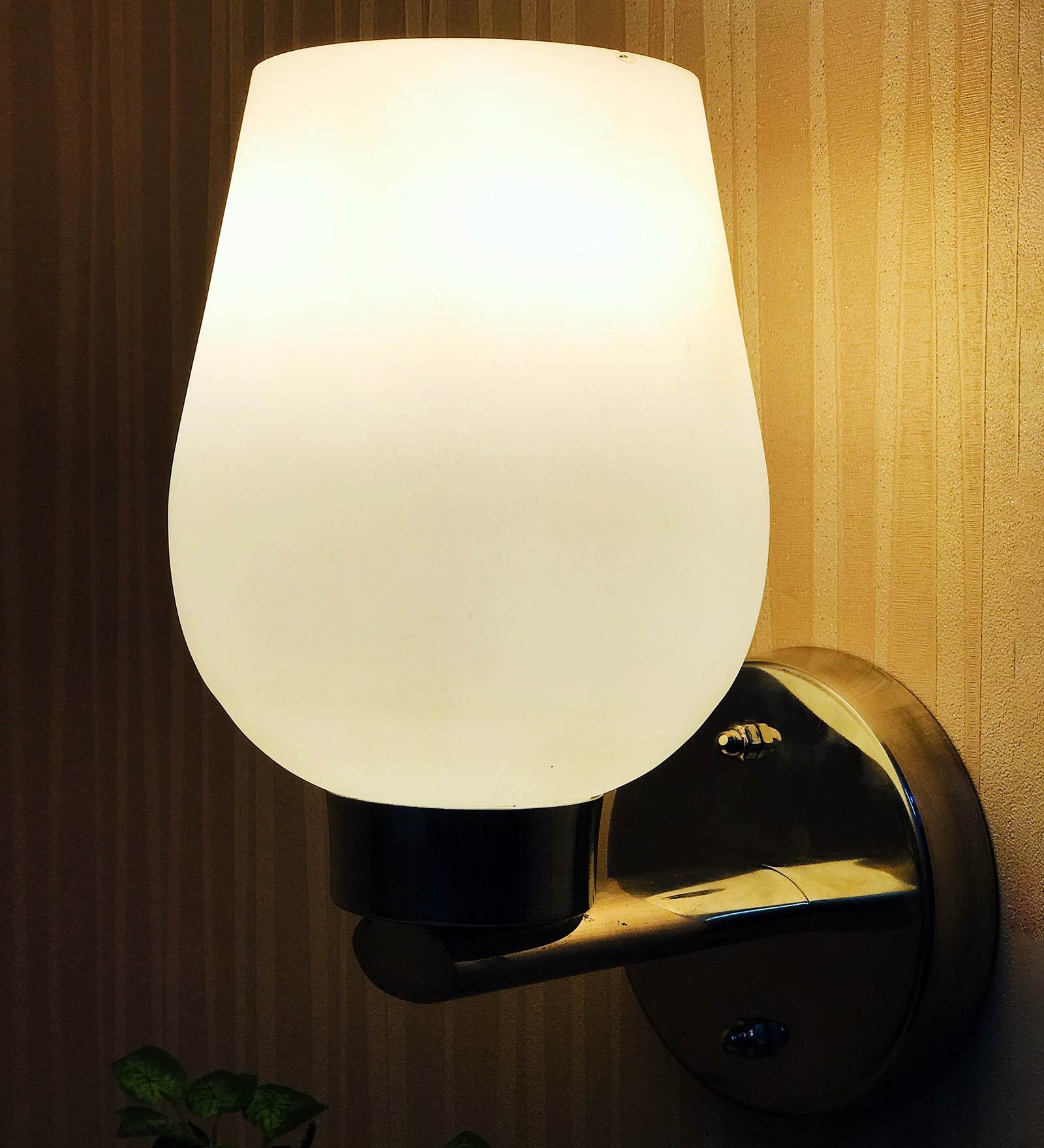 Buy White Glass Wall Mounted Light by Lime Light at 25% OFF by Lime ...