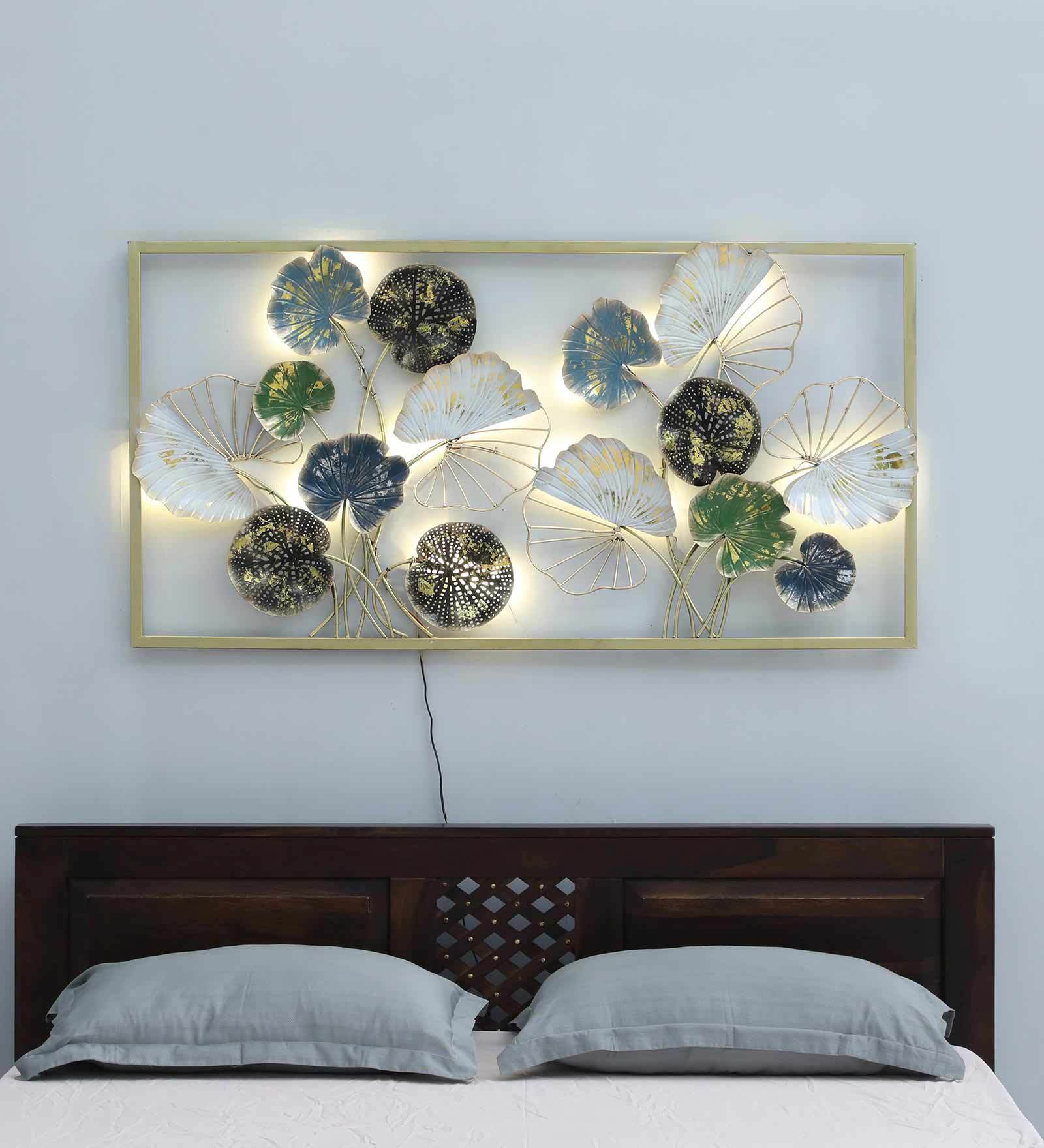 Buy White Iron Water Lilly Frame Metal Wall Art at 26% OFF by ...