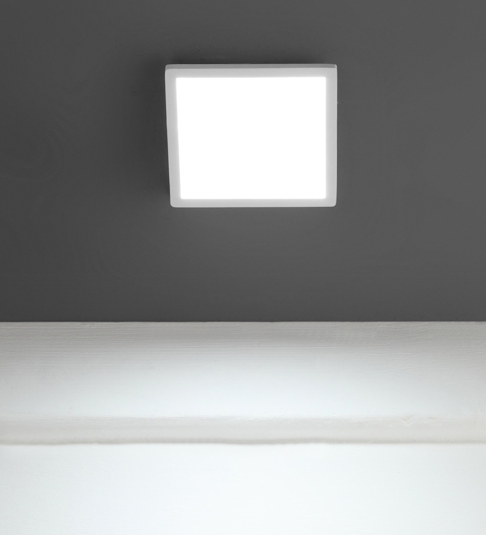 Buy White 12 Watts LED Aluminium Ultra Slim Square Panel Light at 25% ...