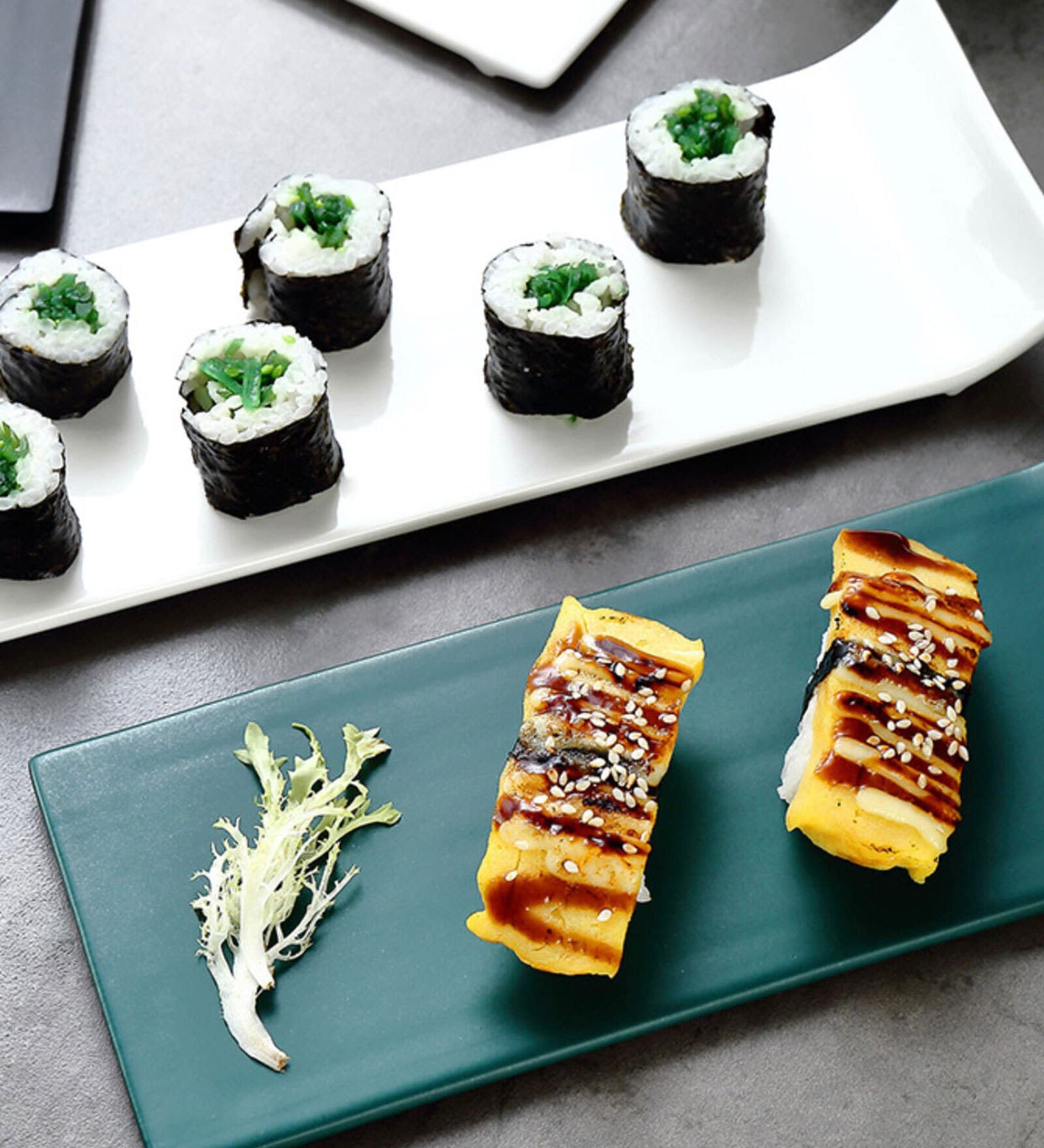 Buy White Long Ceramic Appetizer Platter at 10% OFF by Nestasia | Pepperfry