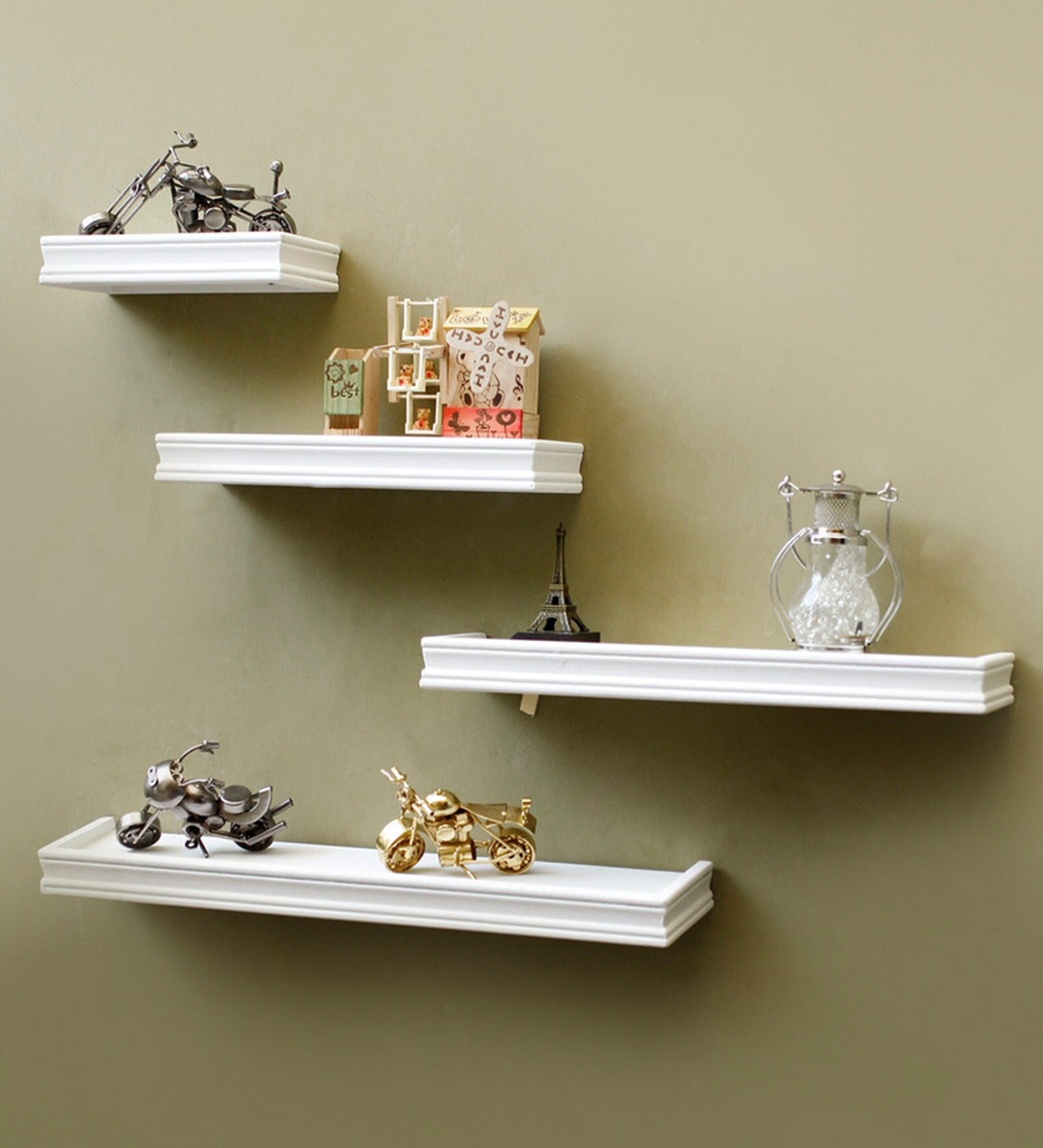 Buy Engineered Wood Floating Wall Shelf by Onlineshoppee Online ...