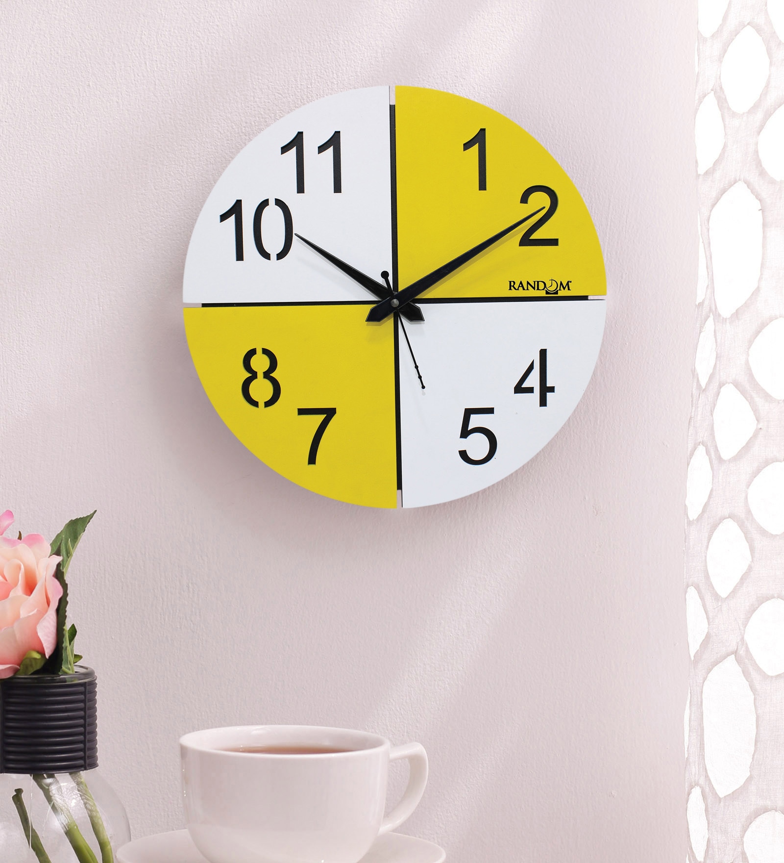 Buy White MDF Novelty Wall Clock at 20% OFF by Random | Pepperfry