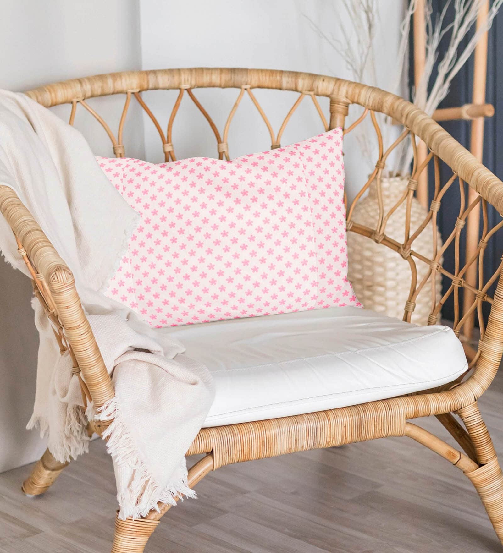 Buy Pink Organic Baby Pillow Cover with Filler By THE BABY ATELIER at ...