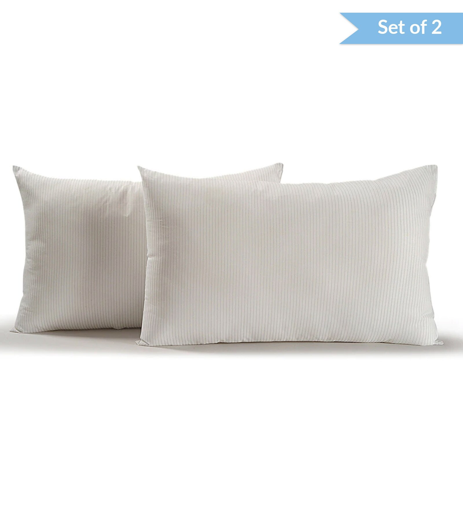 Buy White Polyester 17 x 27 Inch Pilllow Inserts-Set of 2 by Swayam at ...