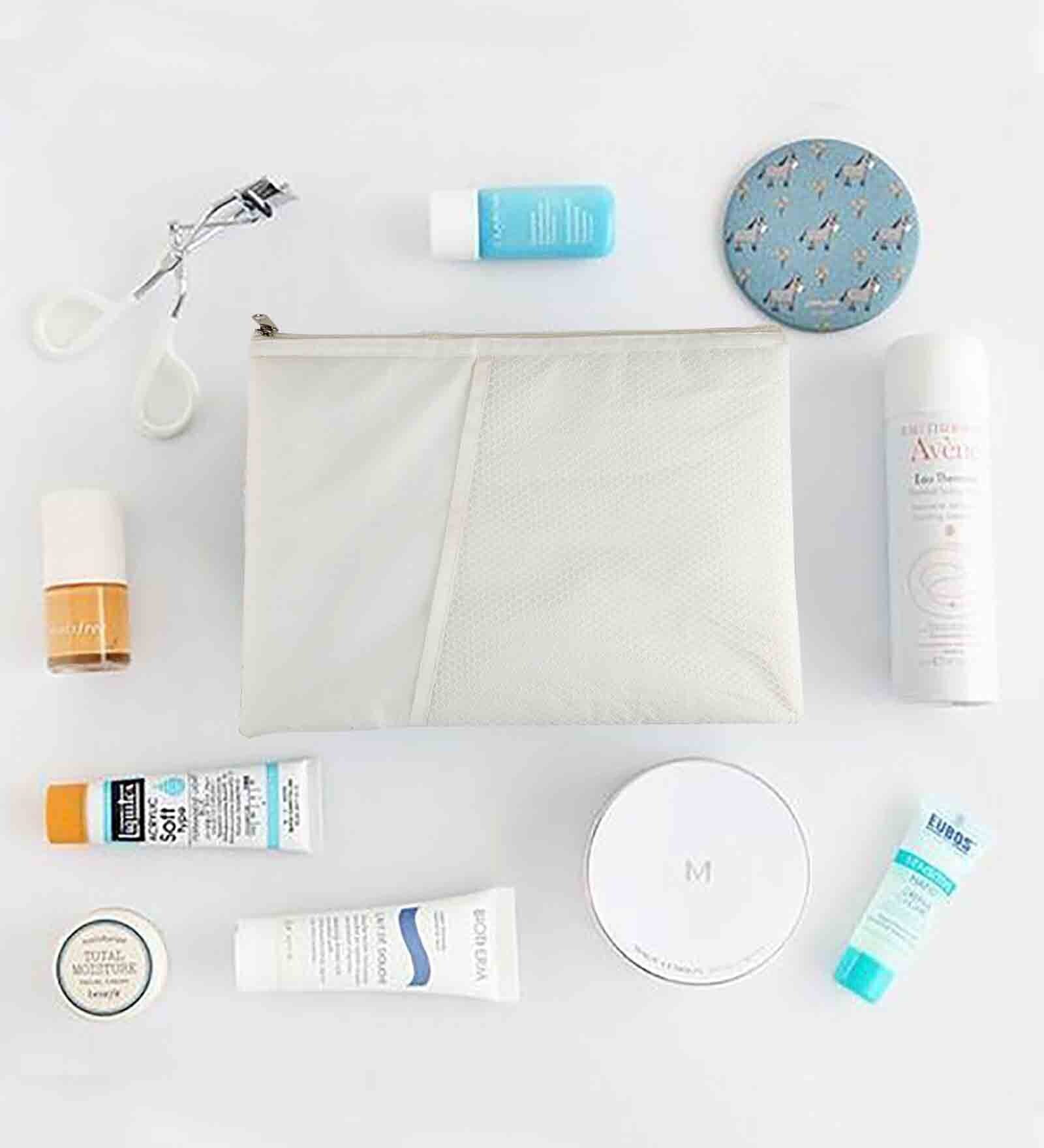Buy White Polyester Non Foldable Travel Pouch by My Gift Booth at 62% ...