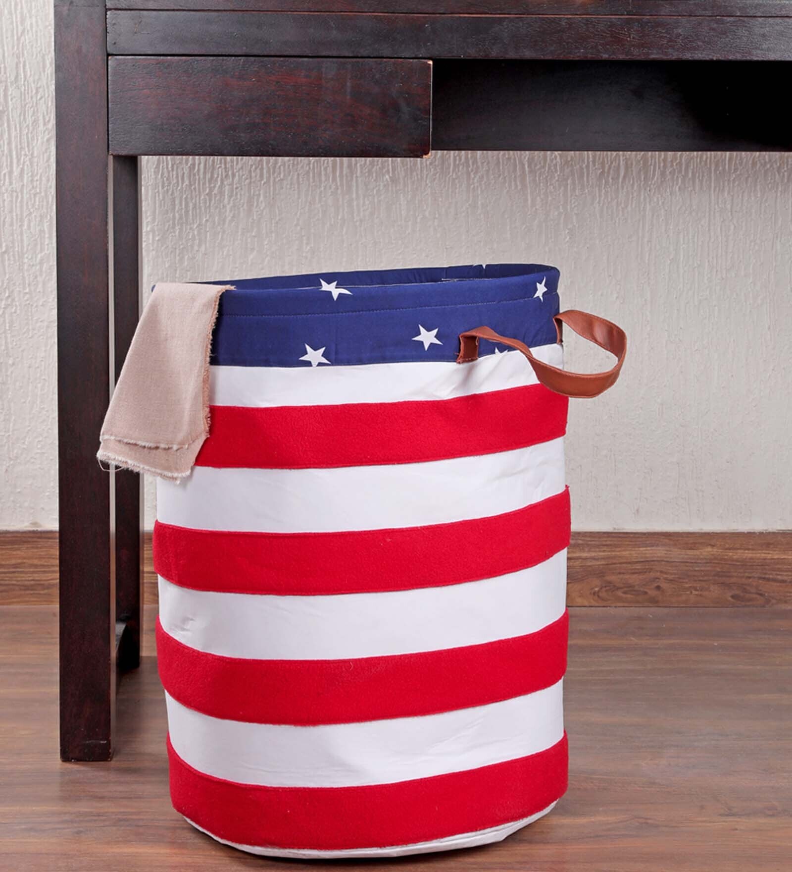 Buy White Polyester Foldable 45 Litres Laundry Basket at 70% OFF by My ...