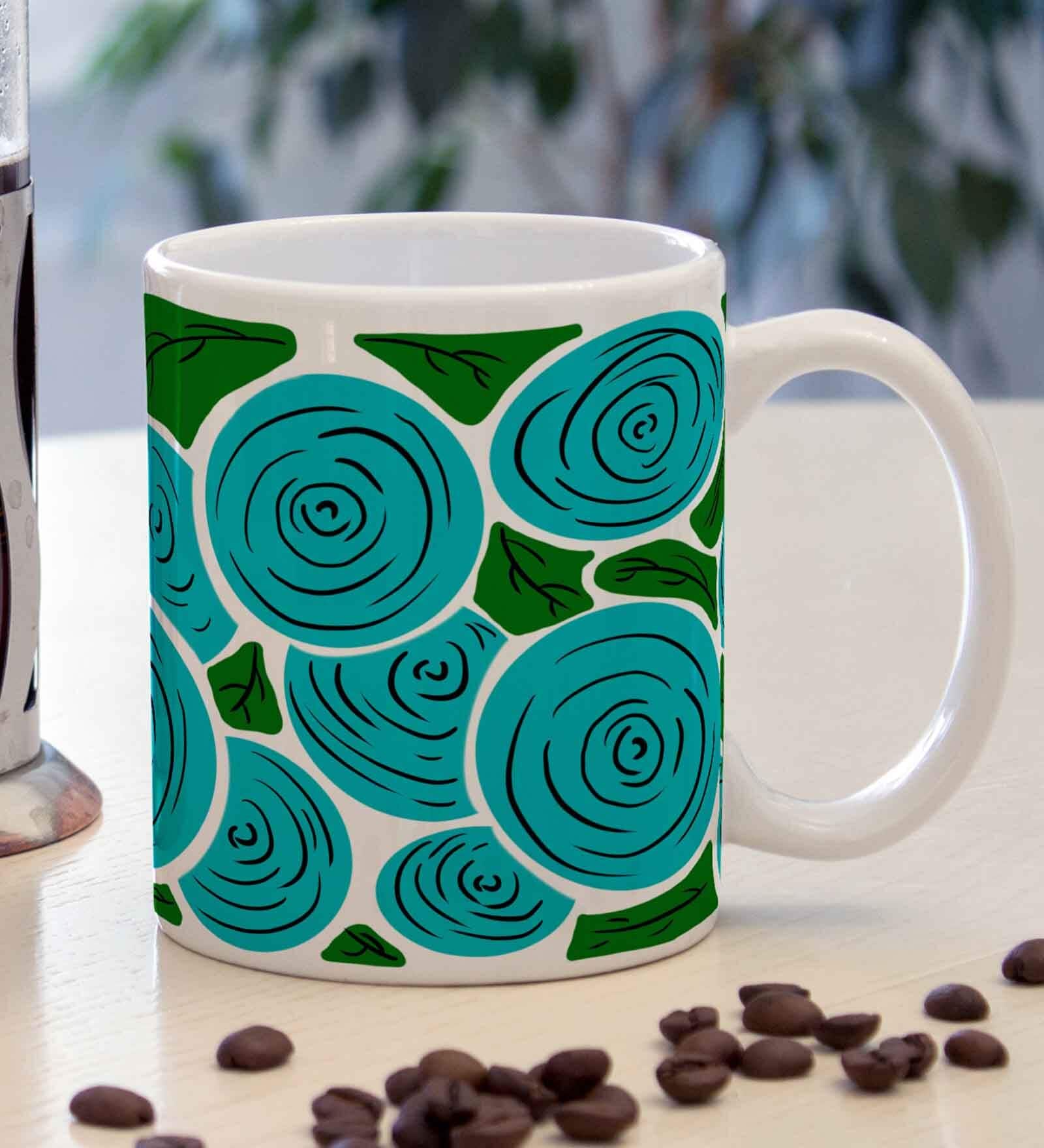 Buy Turquoise Pinwheel coffee Mug at 65% OFF by NestRoots | Pepperfry