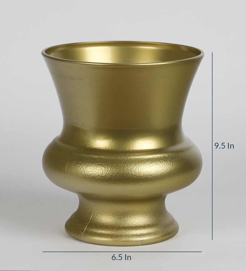 Buy Golden Acrylic Designer Urns Table Vase by Oasis Floral Products ...